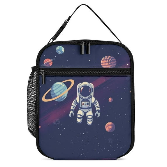 Astronaut Space Planets Lunch Bag Warm Insulated Lunch Box School Food ...