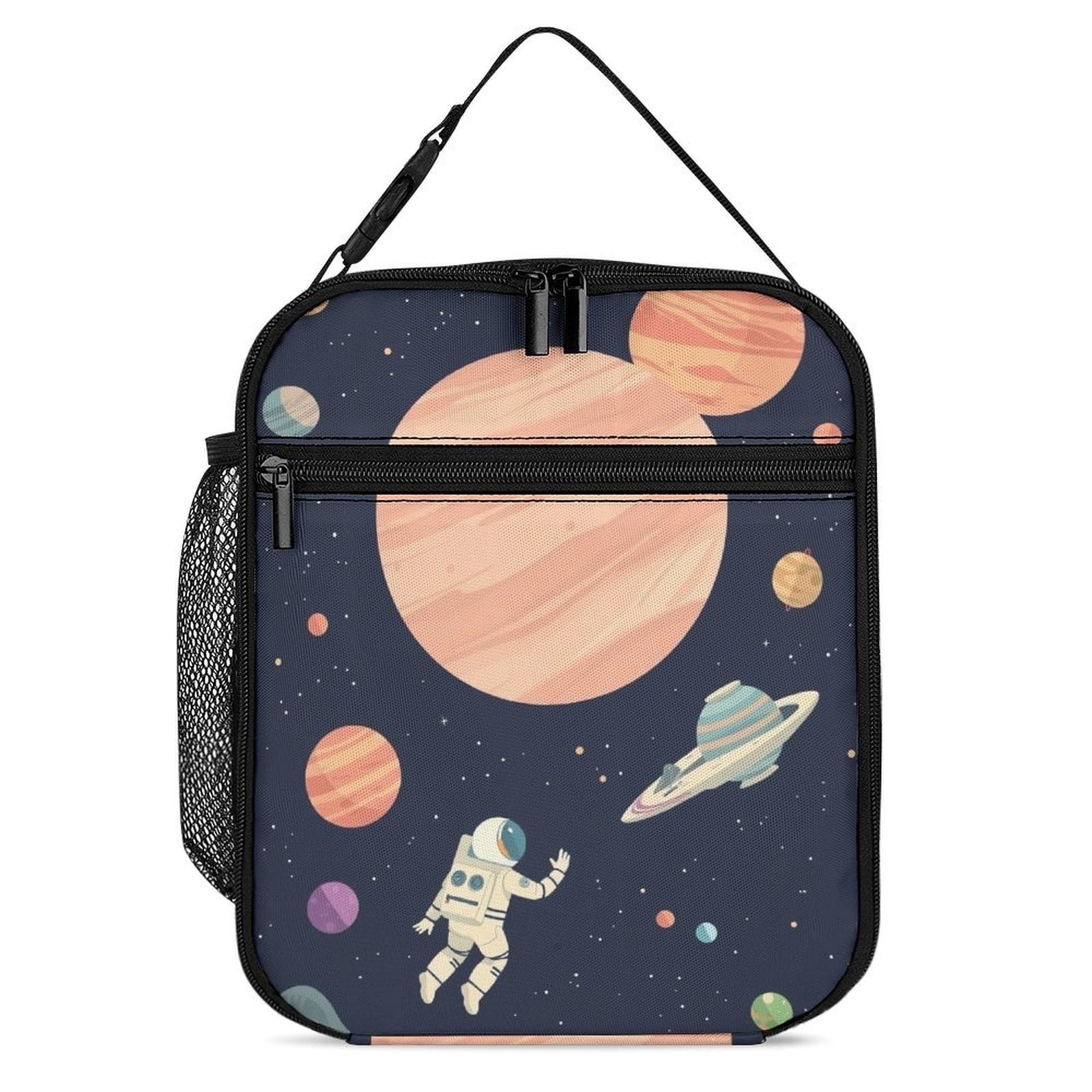 Astronaut Space Planets Lunch Bag Warm Insulated Lunch Box School Food ...