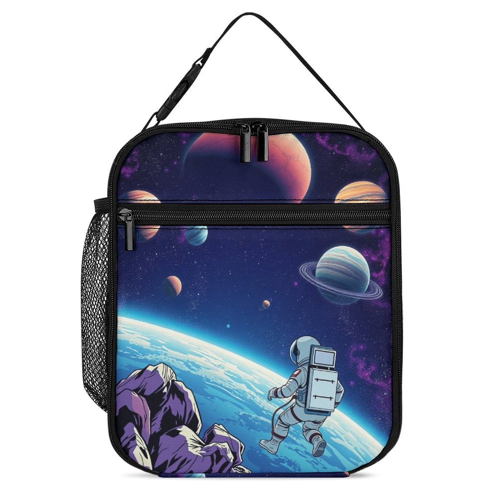 Astronaut Space Planets Lunch Bags Cooler Bag Reusable Lunch Container ...