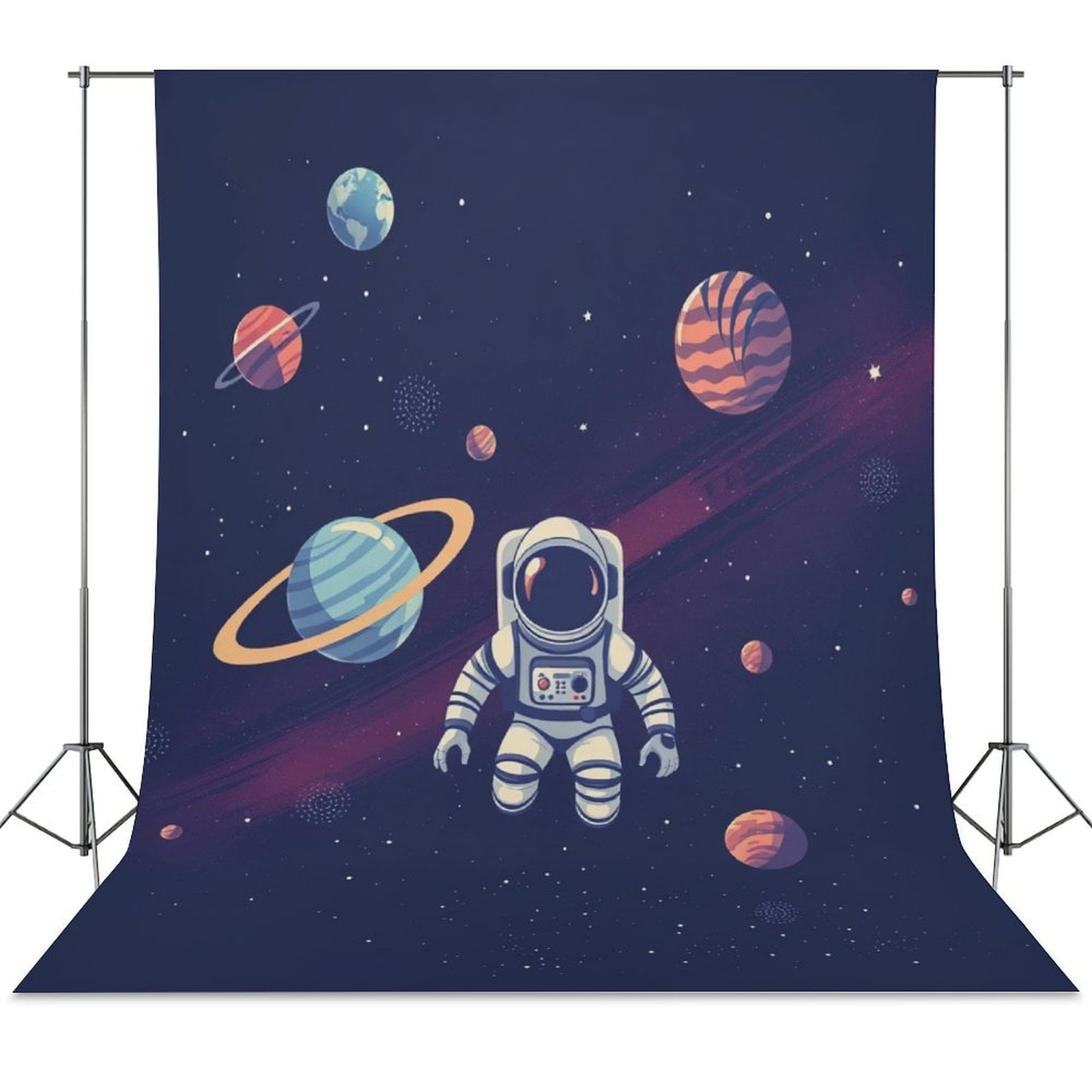 Astronaut Space Planets Photography Backdrops Adult Photostudio Props ...
