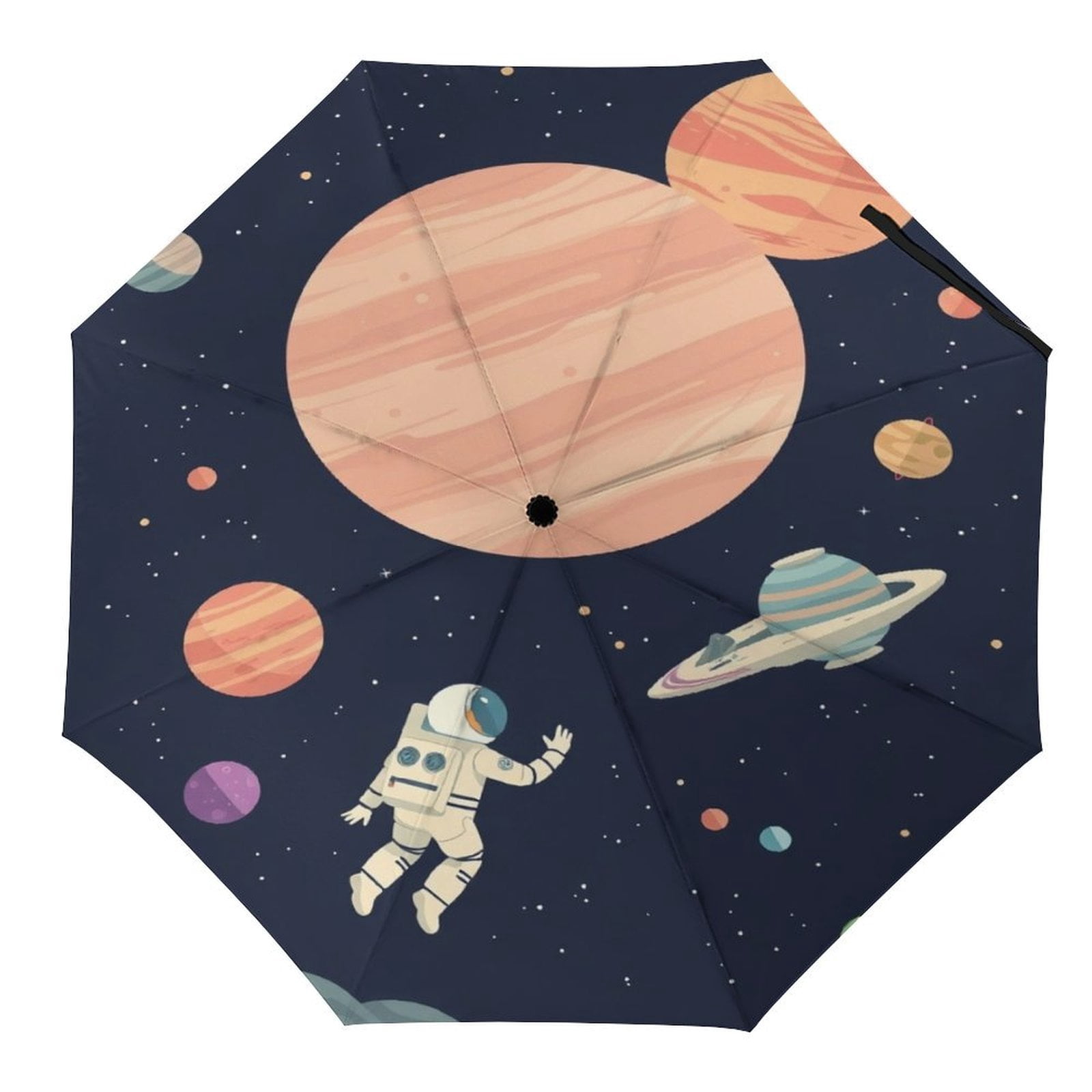 Astronaut Space Planets Umbrella with UV Protection Casual Lightweight ...