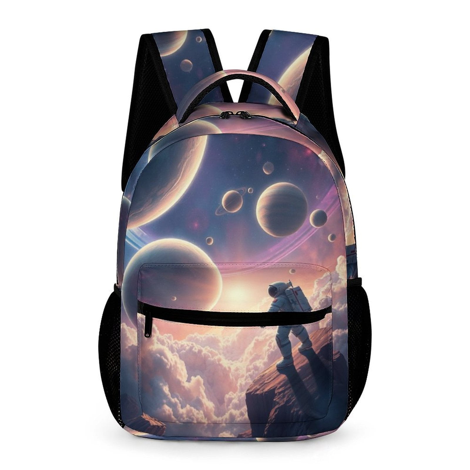 Astronaut Space Planets Woman Backpacks Bookbag Fashion Students School ...