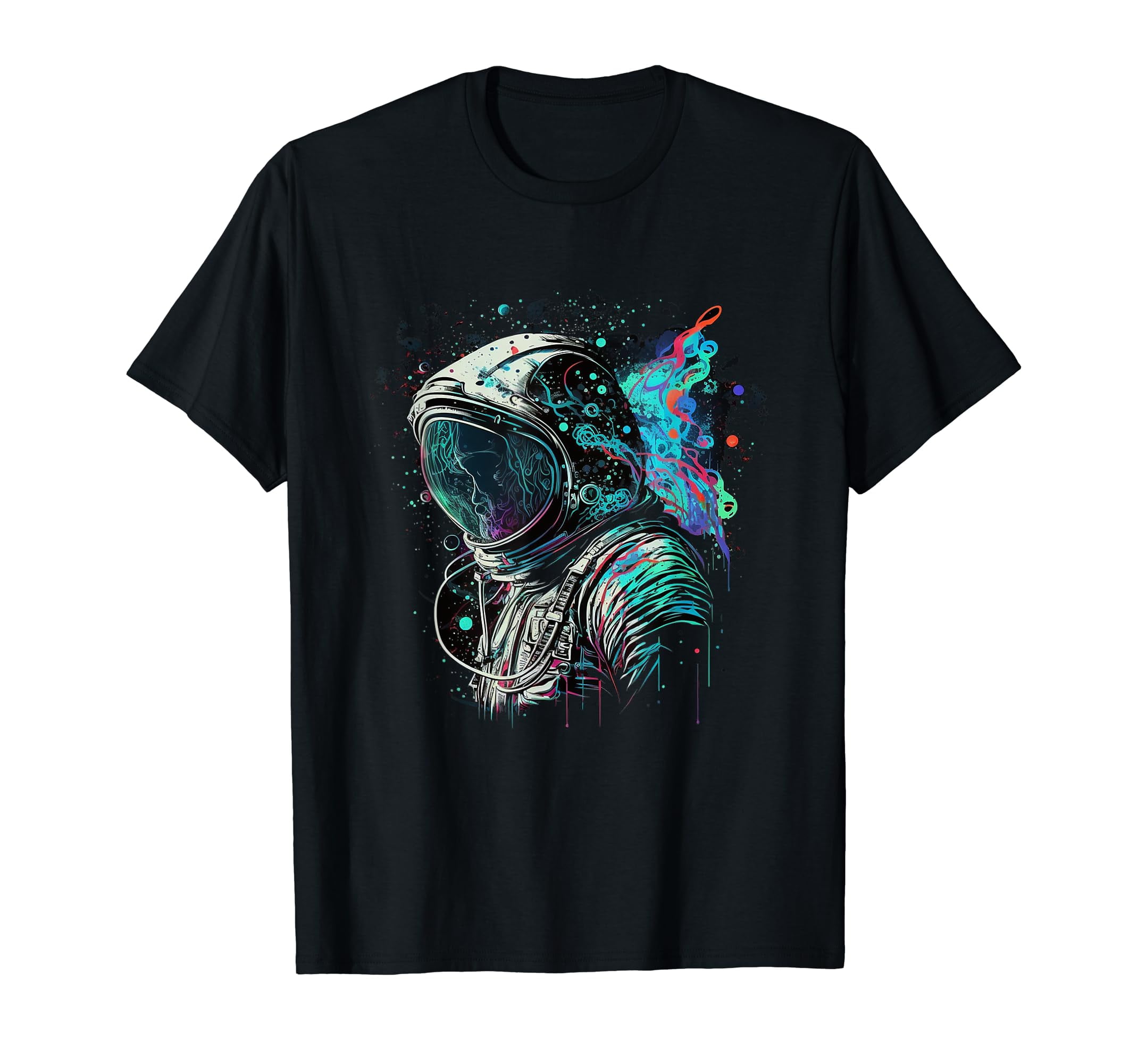 Astronaut Spaceman Universe Planets Galaxy T-Shirt - Walmart.com