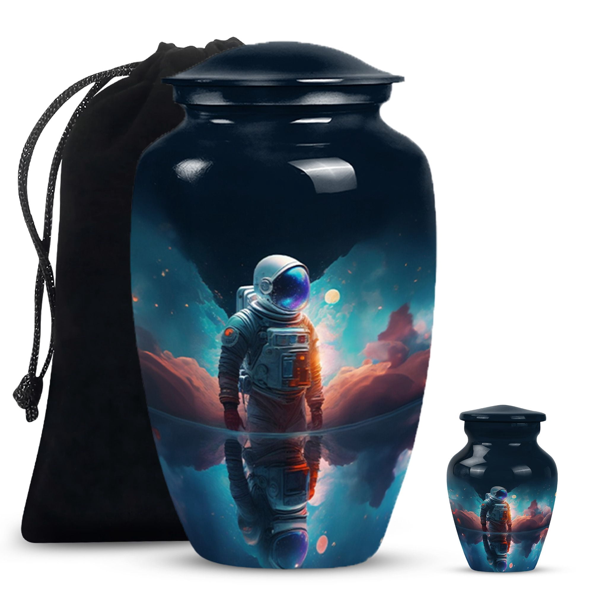 Astronaut Standing On Mars Small Unique Urn For Ashes Adult Dad ...