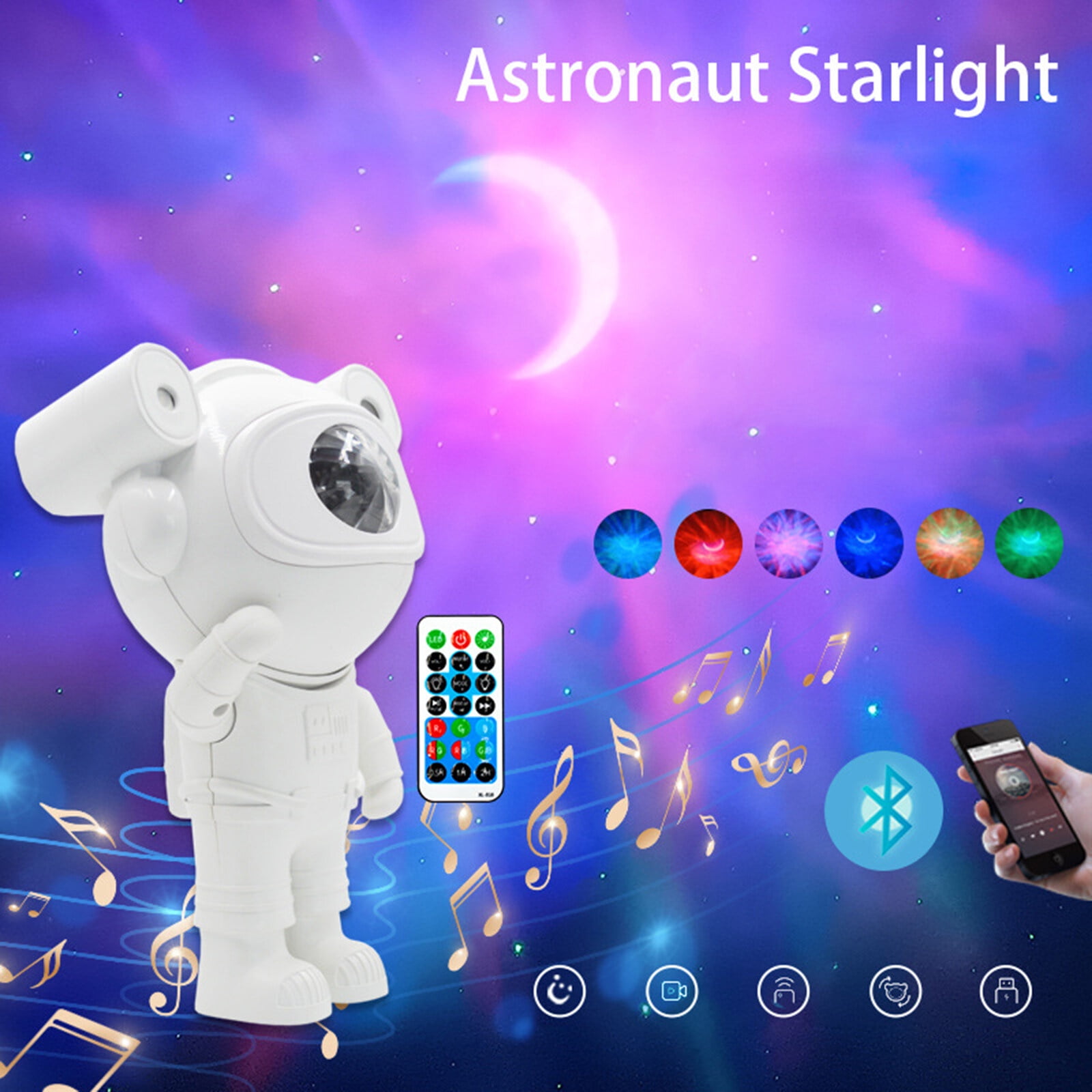 Astronaut Star Night Light Projector,Astronaut Nebula Ceiling Led Light ...