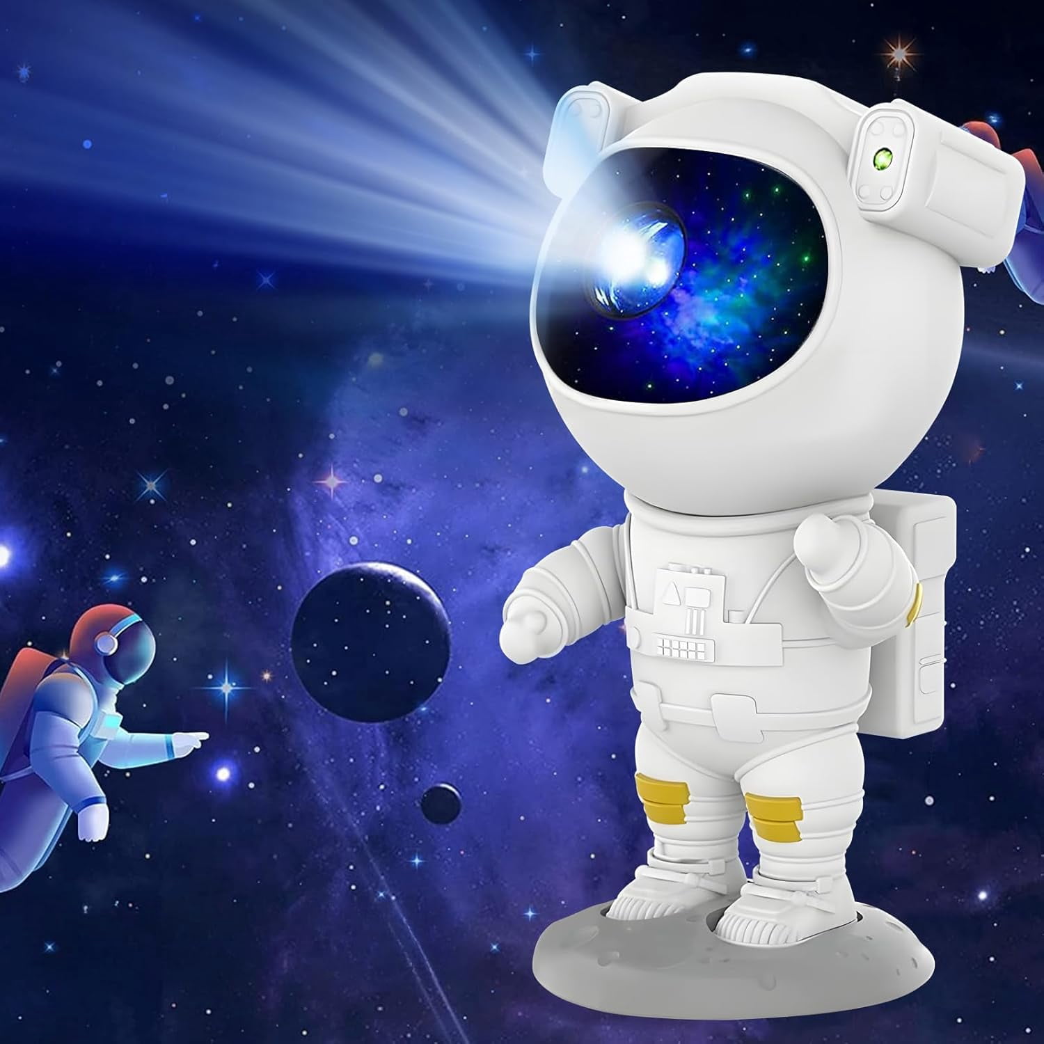 Astronaut Star Projector Galaxy Night Light, 360° Space Buddy Projector ...