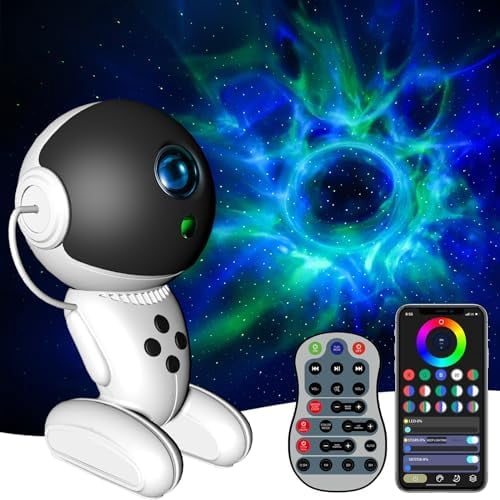 Astronaut Star Projector Galaxy Night Light, Space Projector with ...