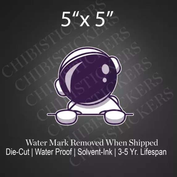 Astronaut Sticker Vinyl Sticker Waterproof Car Decal Space Astronaut ...