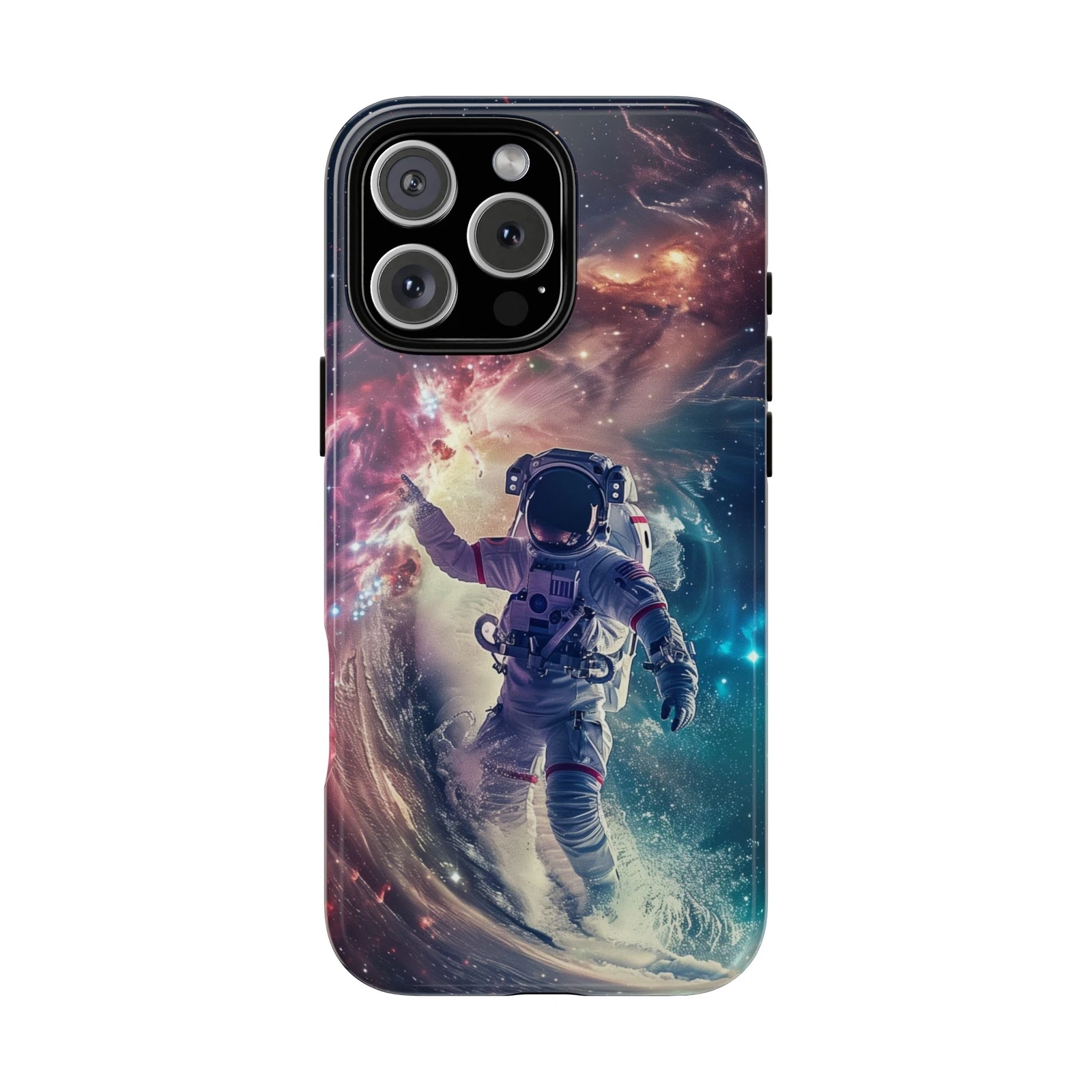 Astronaut Surfing Space Wave Art iPhone Case 17 to 11 Pro Max - Walmart.com
