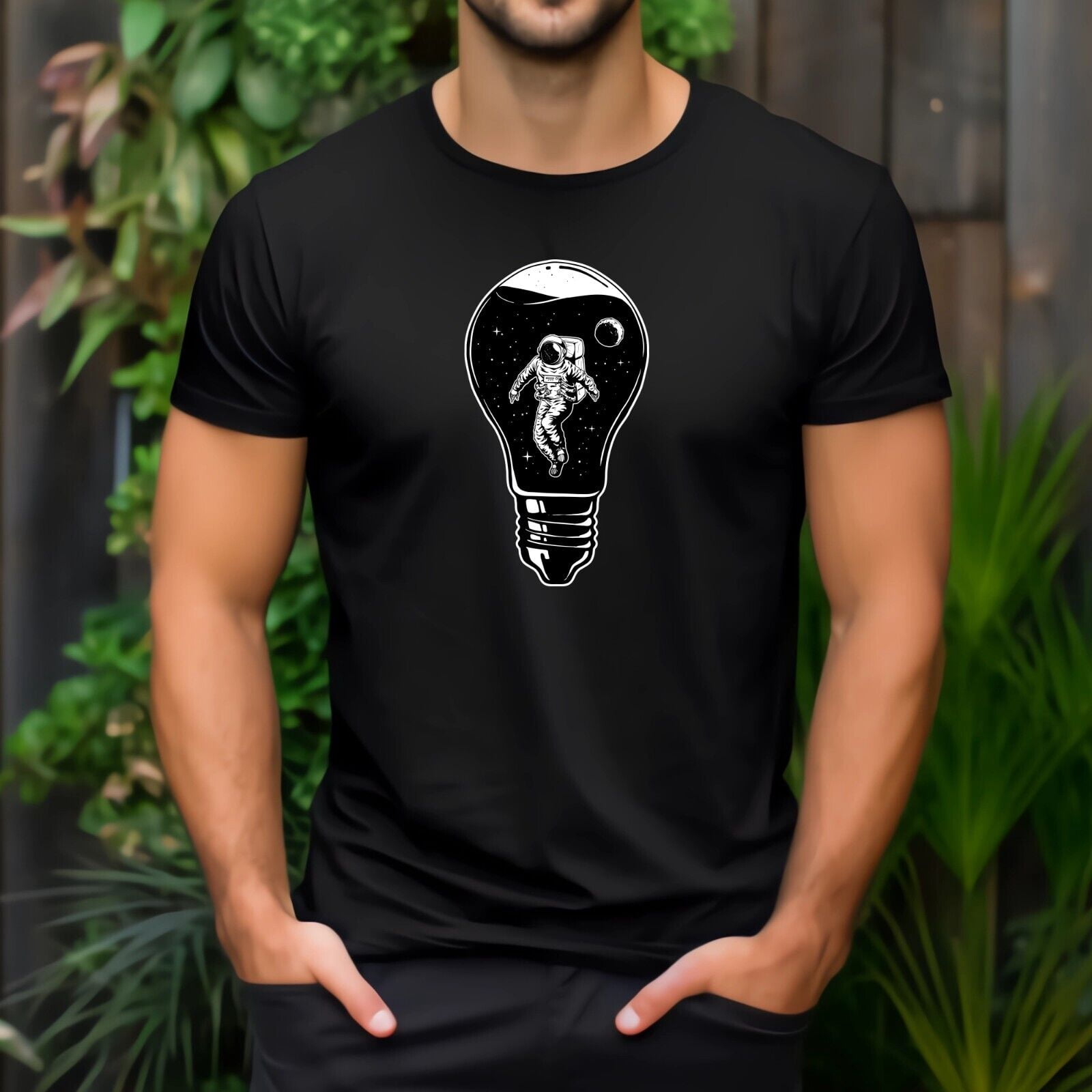 Astronaut T-Shirt Zero Gravity Solar System Universe Sci-Fi Exploration ...
