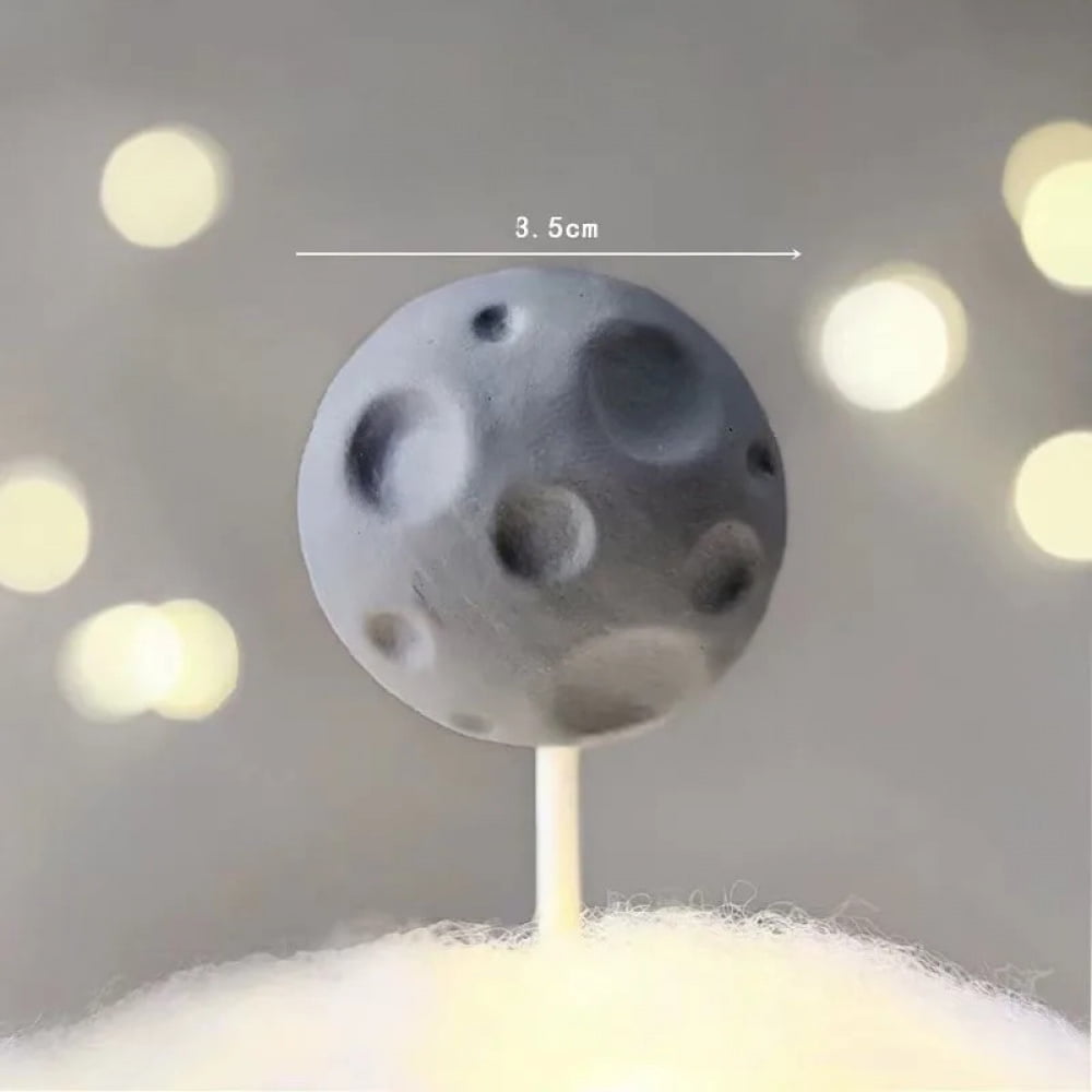 Astronaut Theme Cake Topper Planet Space Rocket Spaceship Birthday ...