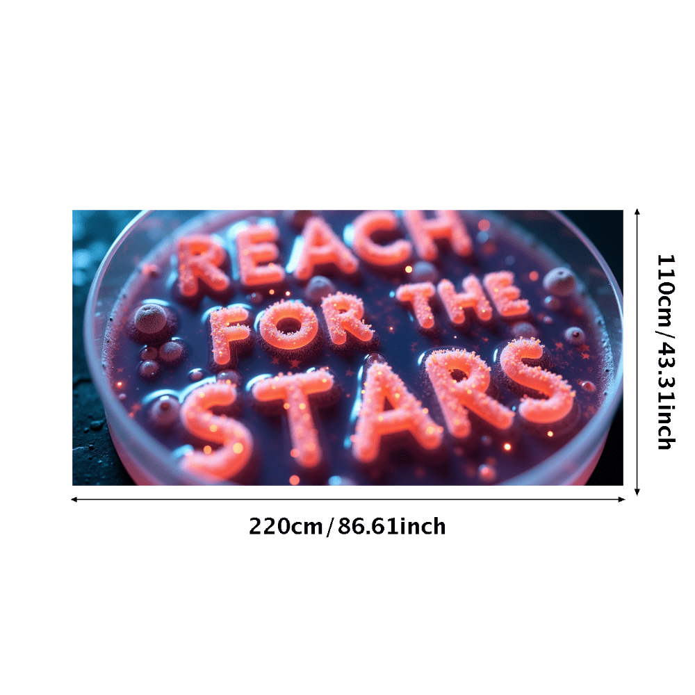 Astronaut Themed Ice Block Style Banner with Reach for the Stars ...