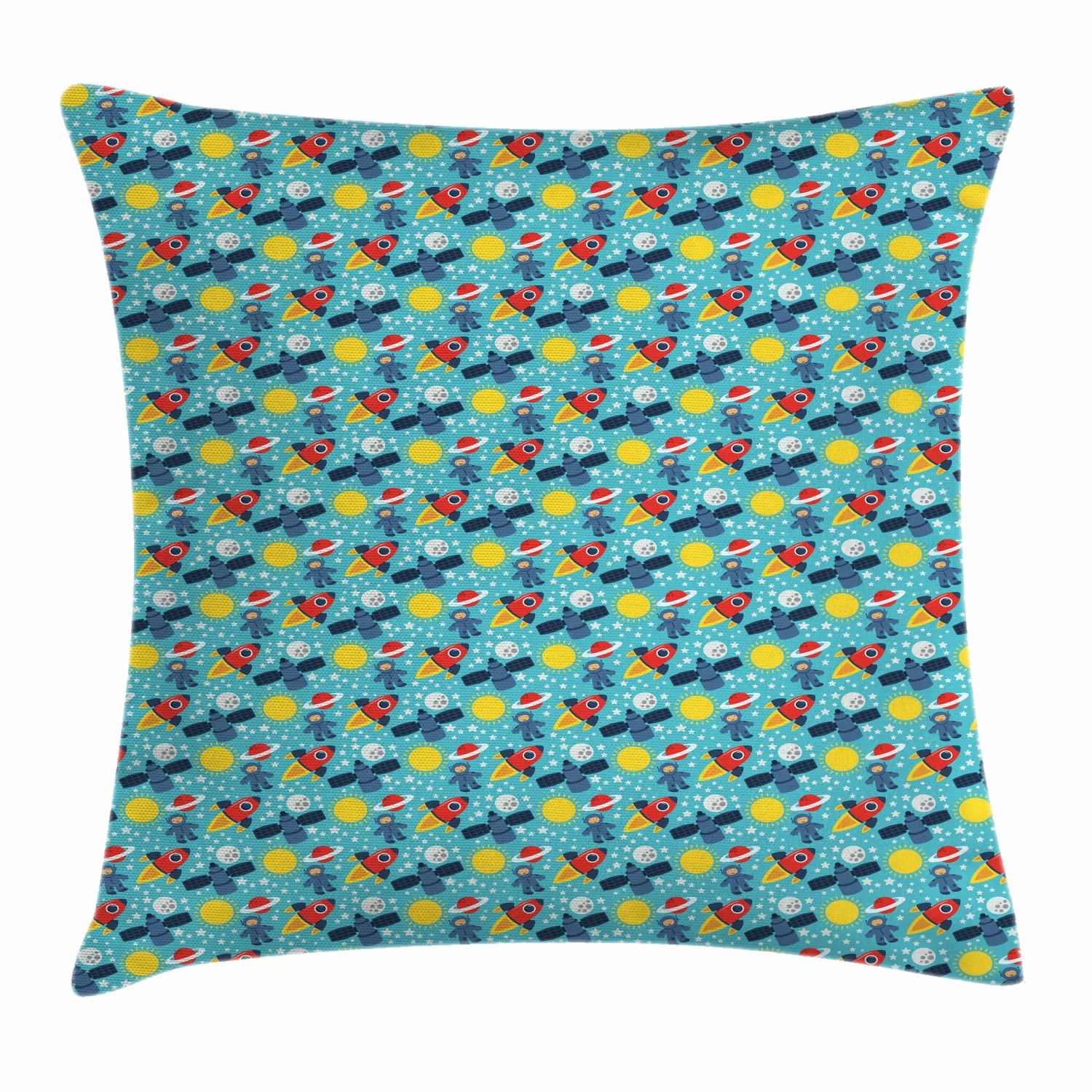 Astronaut Throw Pillow Cushion Cover, Vibrant Graphic with Baby ...