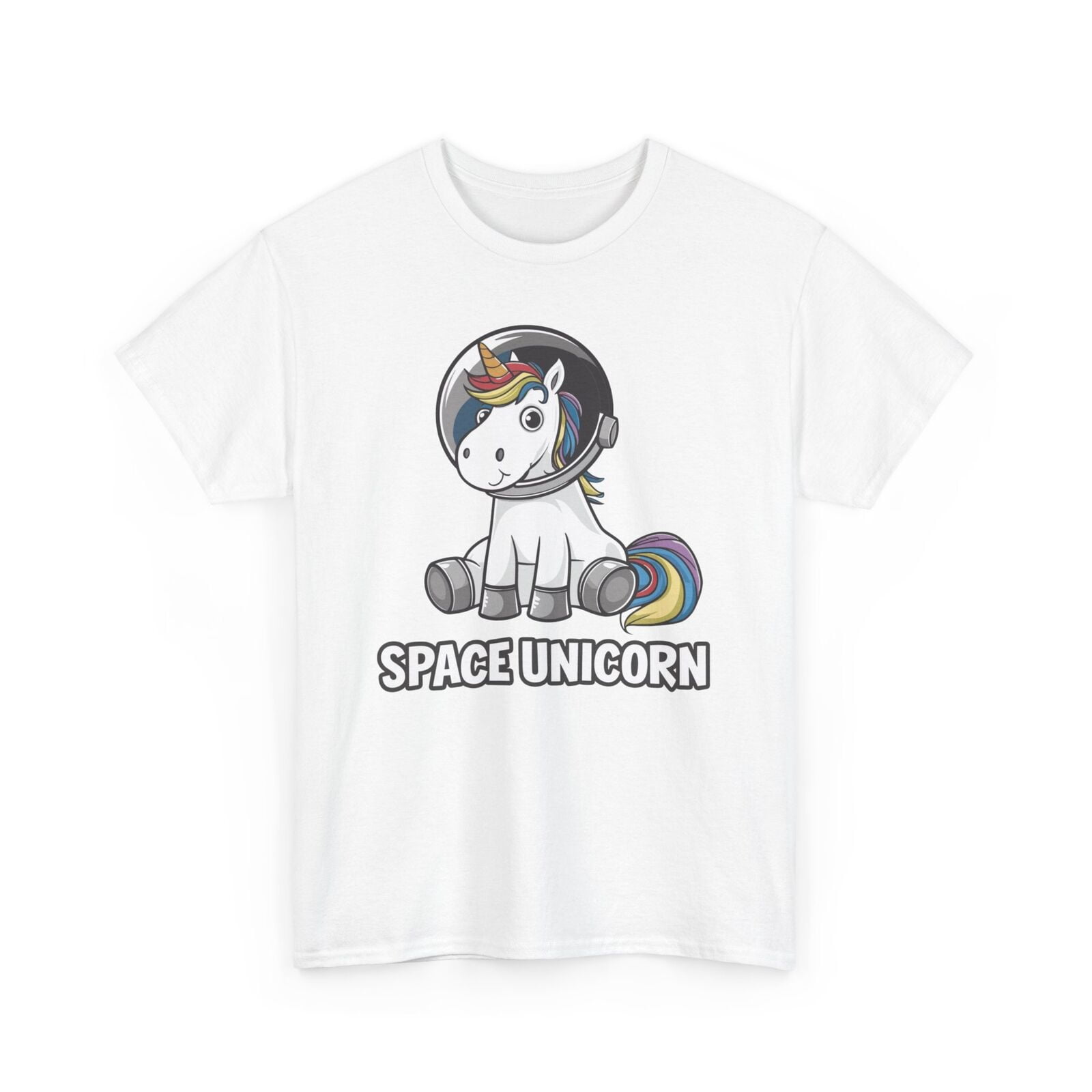 Astronaut Unicorn Funny T-shirt - Rainbow Space Spaceman Graphic Tee ...
