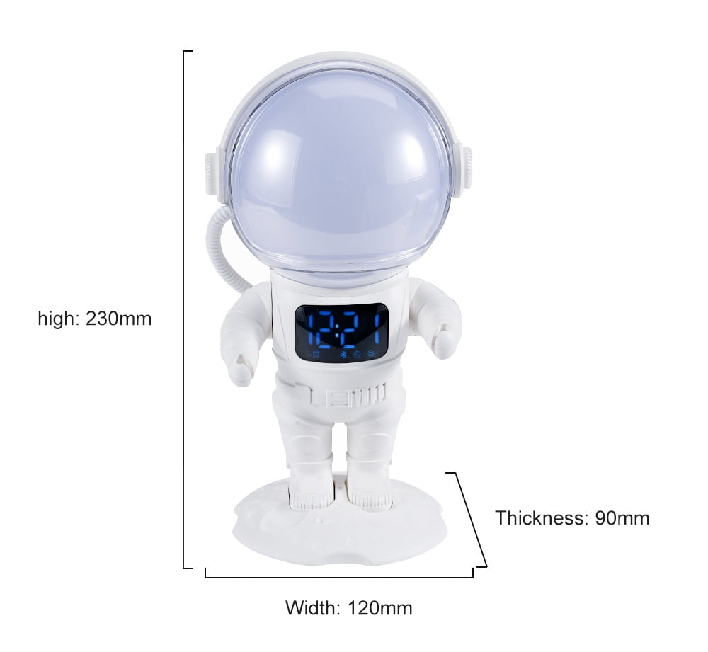Astronaut Wake Up Light Sunrise Alarm Clock for Kids, Heavy Sleep ...