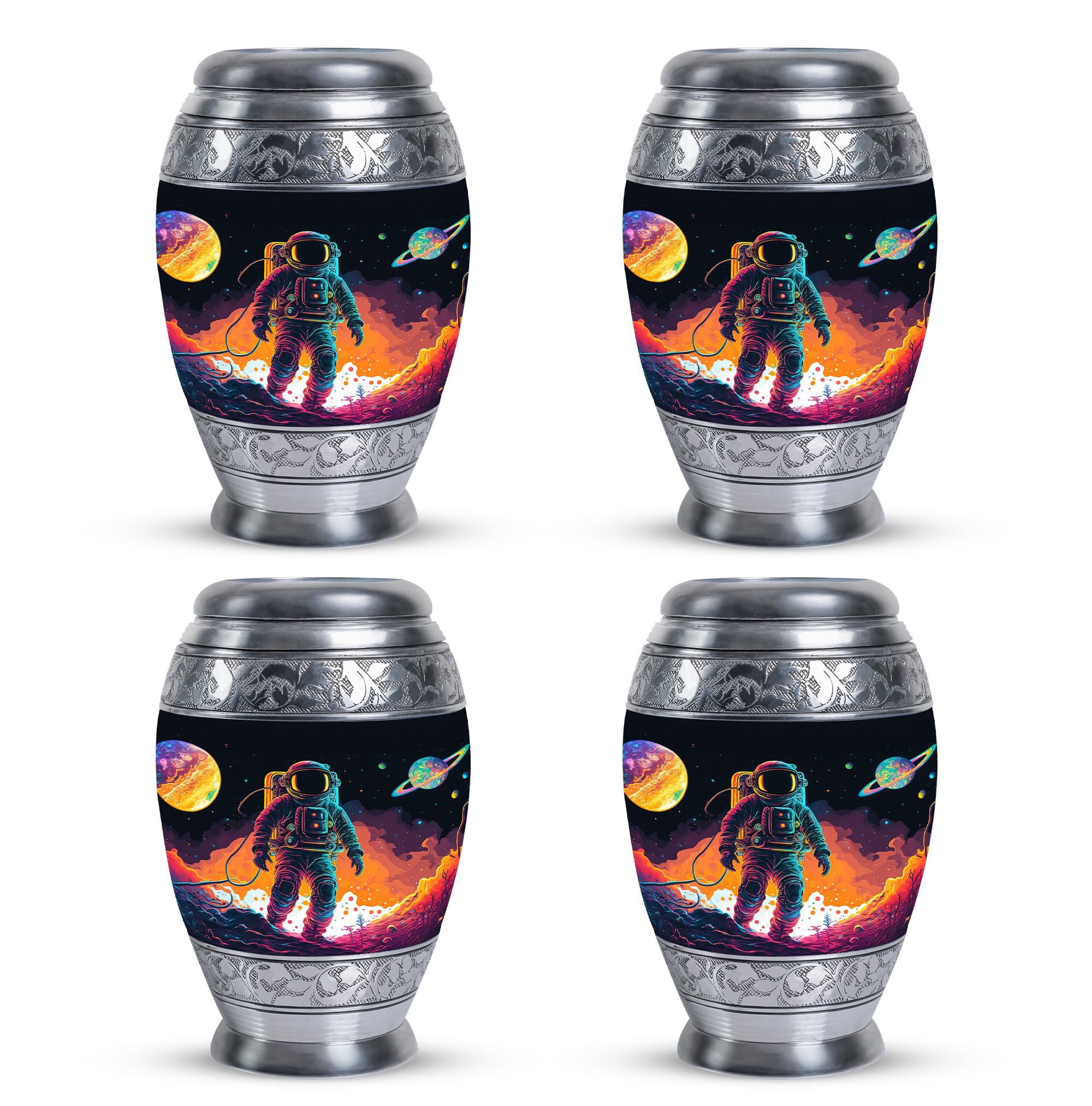 Astronaut Walk Space Small Urns For Human Ashes Dad - Urns For Human ...