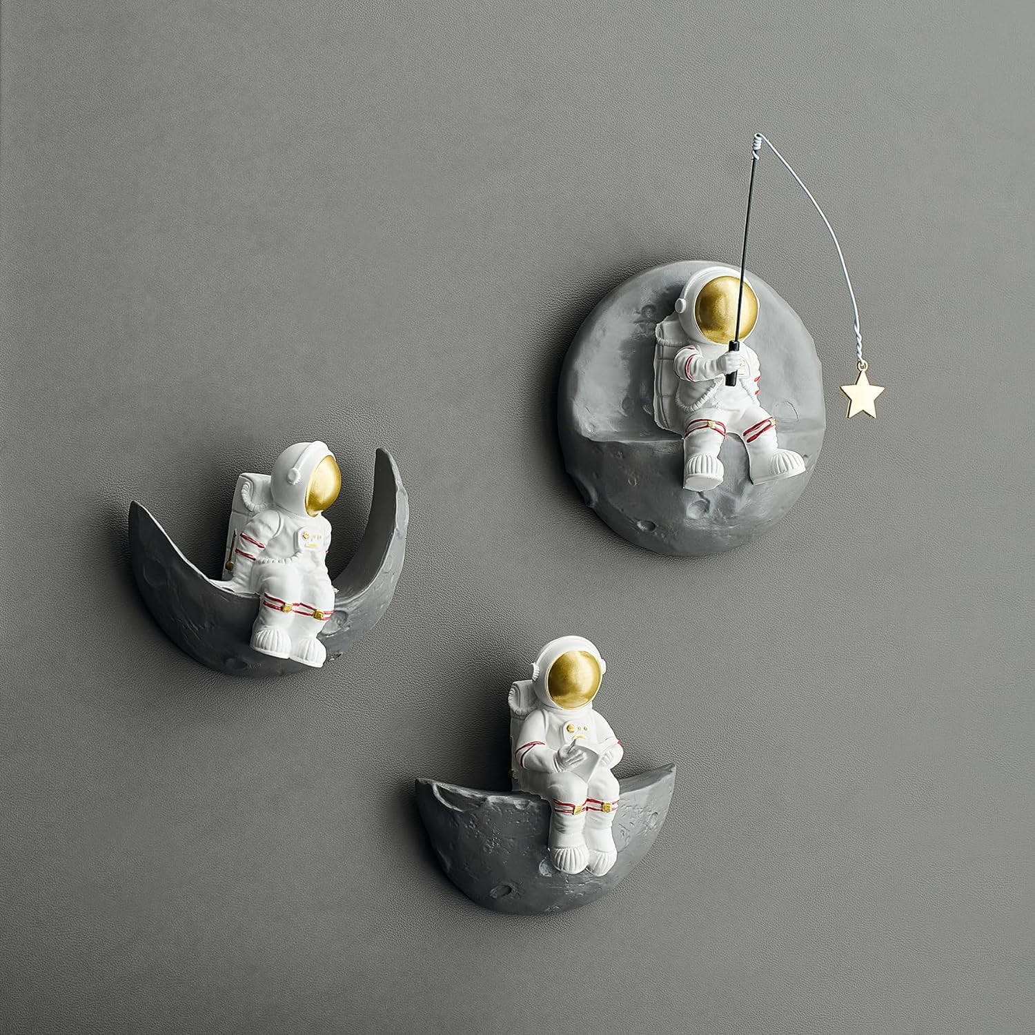 Astronaut Wall Decor Set: Space Wall Decor Astronaut Wall Sculpture ...