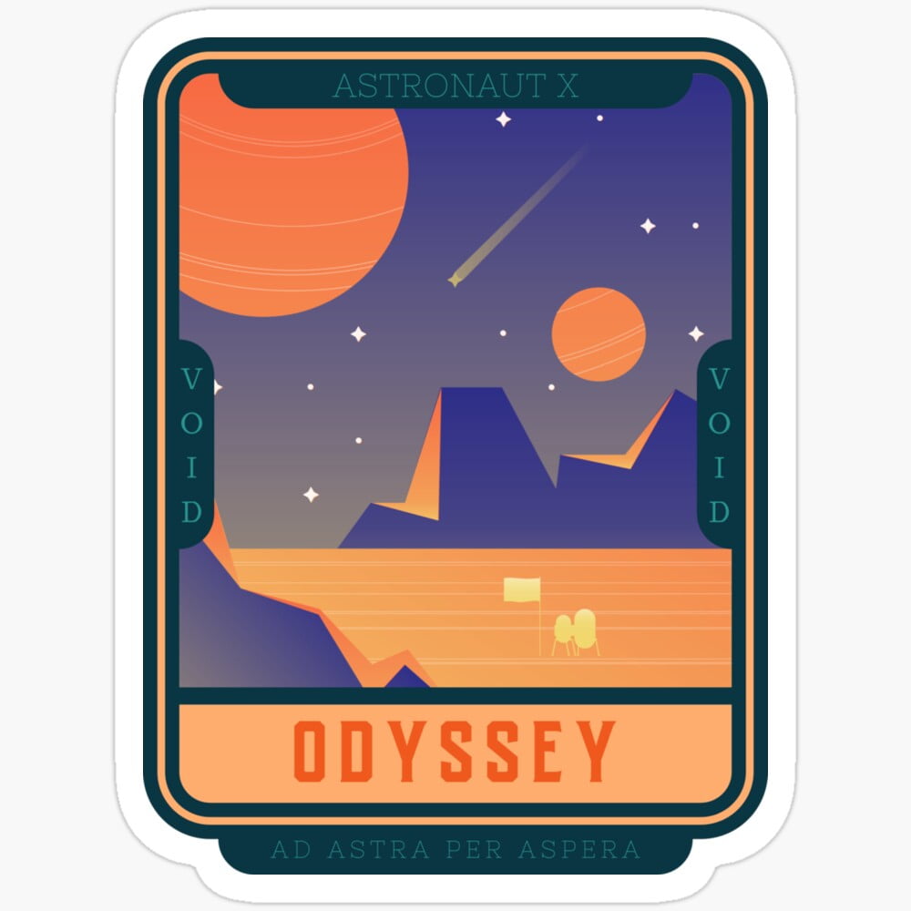 Astronaut X Odyssey Ad Astra Per Aspera Sticker Phone Decal Water ...
