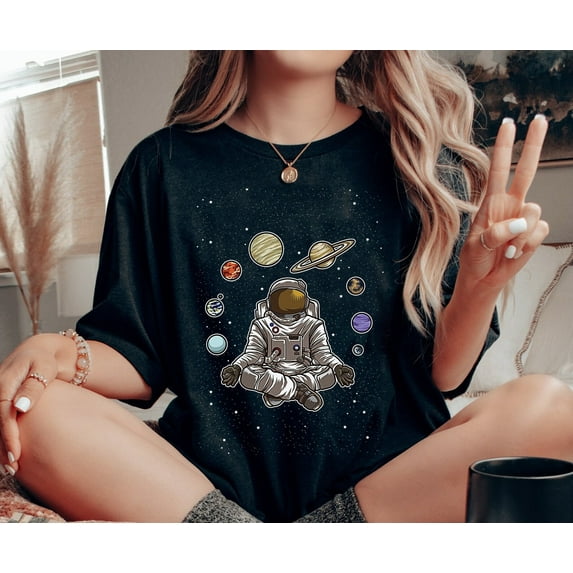 Astronaut Yoga Shirt, Outer Space Shirts, Astronaut Shirt, Outer Space ...