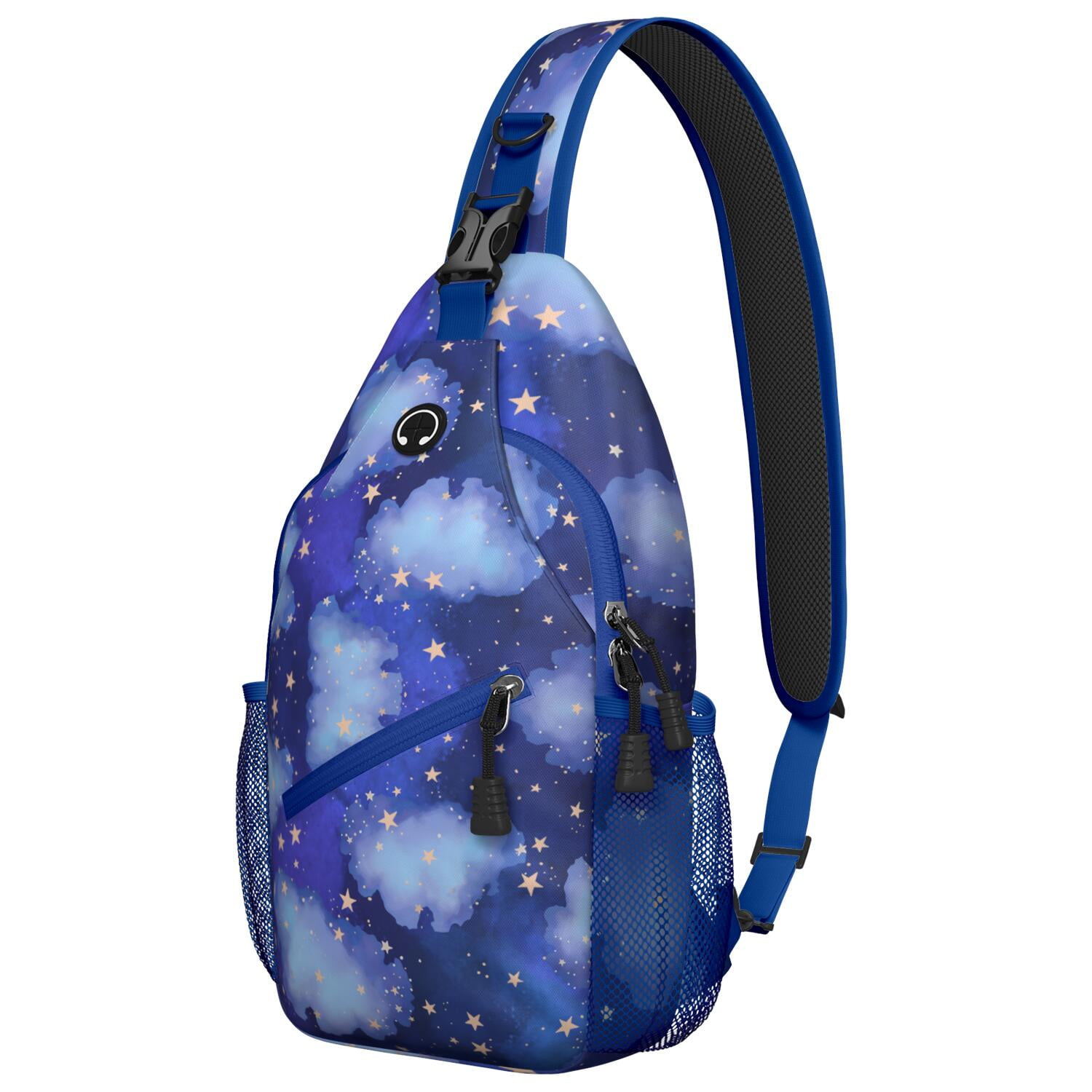 Astronaut and Rocket Sling Backpack, Planet and Nebula Design, Starry ...