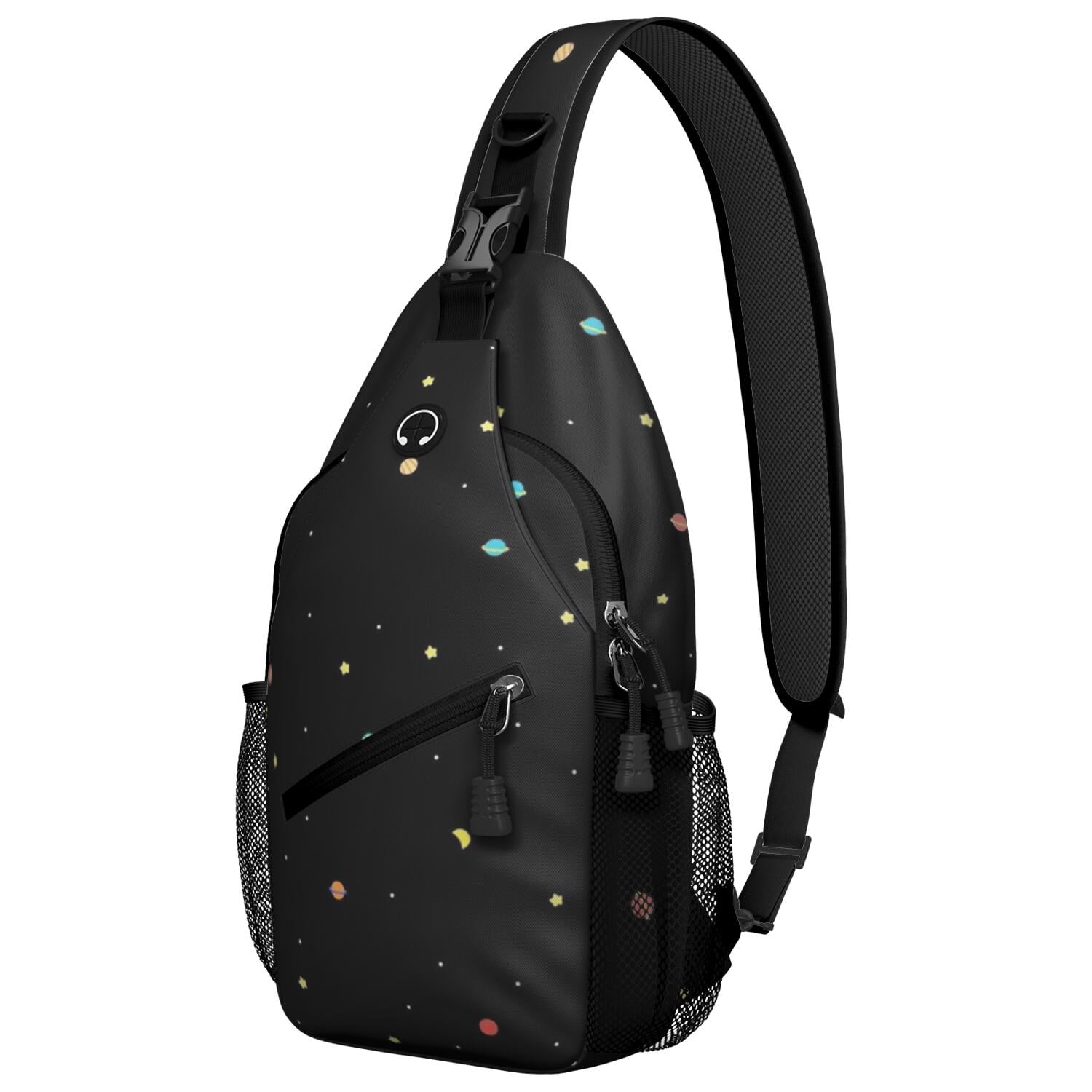 Astronaut and Rocket Sling Backpack, Planet and Nebula Design, Starry ...
