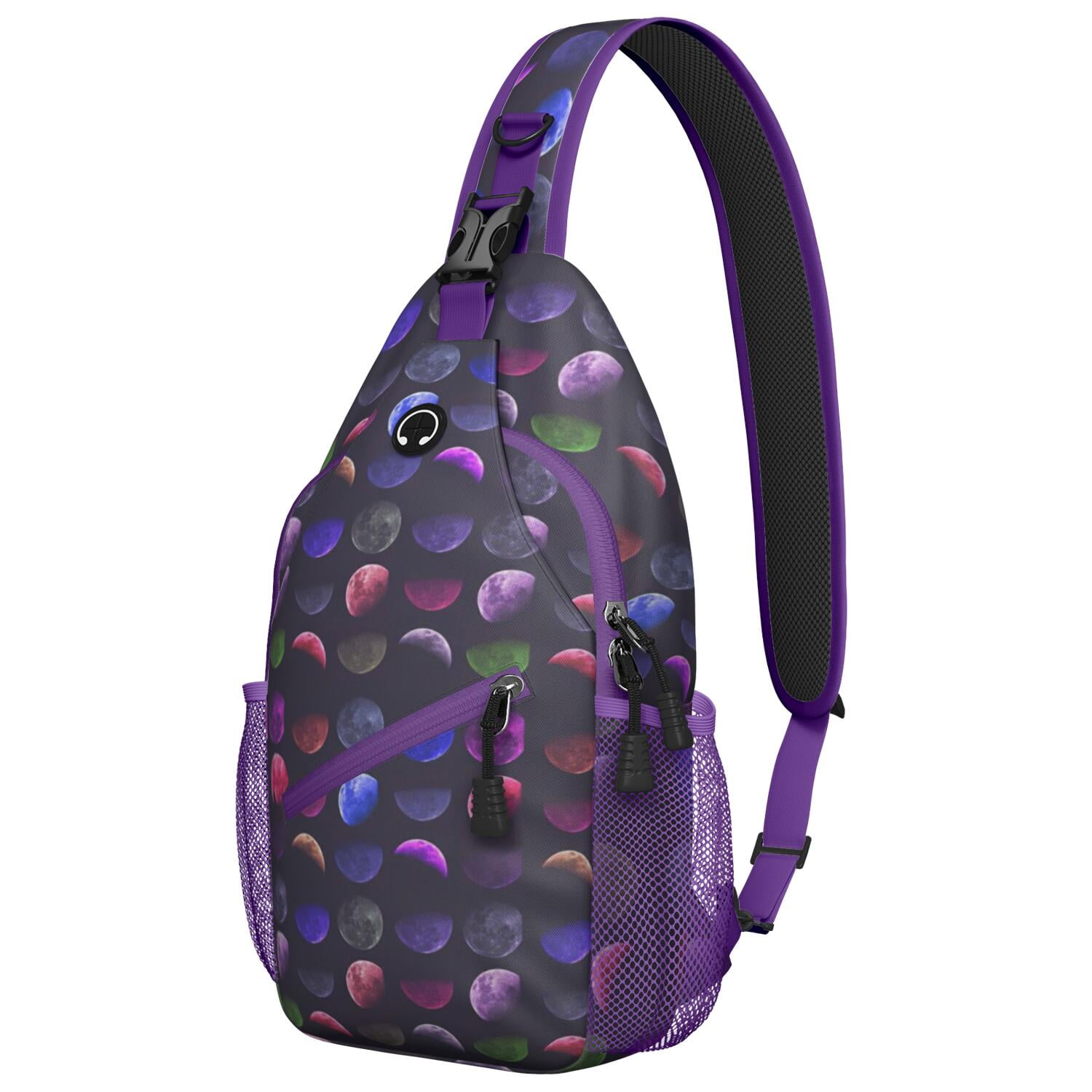 Astronaut and Rocket Sling Backpack, Planet and Nebula Design, Starry ...