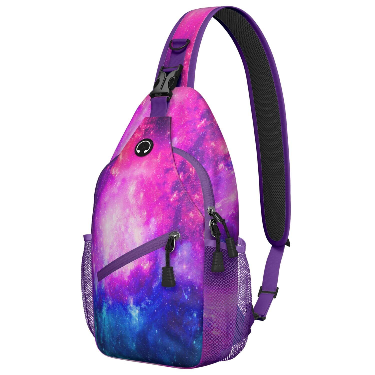 Astronaut and Rocket Sling Backpack, Planet and Nebula Design, Starry ...