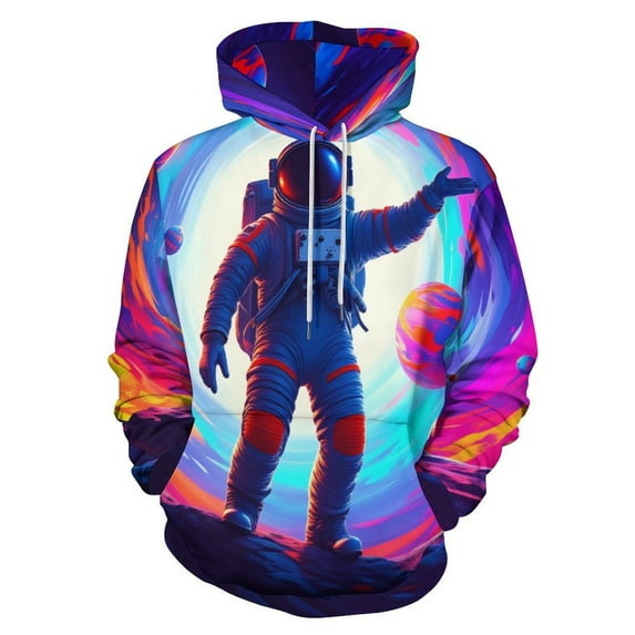 Astronaut in Cosmic Vortex-1-2 Men's Women New Sweatshirt Hoodie Men's ...