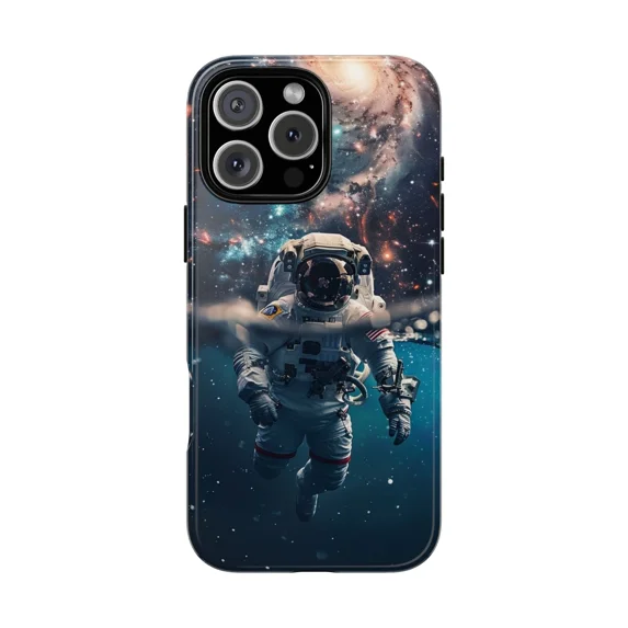 Astronaut in Ocean Galactic Sky Scene Case for iPhone 11-17 Pro Max ...