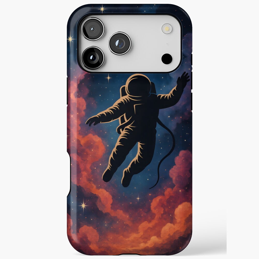 Astronaut in Space Cosmic Galaxy for iPhone Case 17 16 15 14 13 12 11 ...