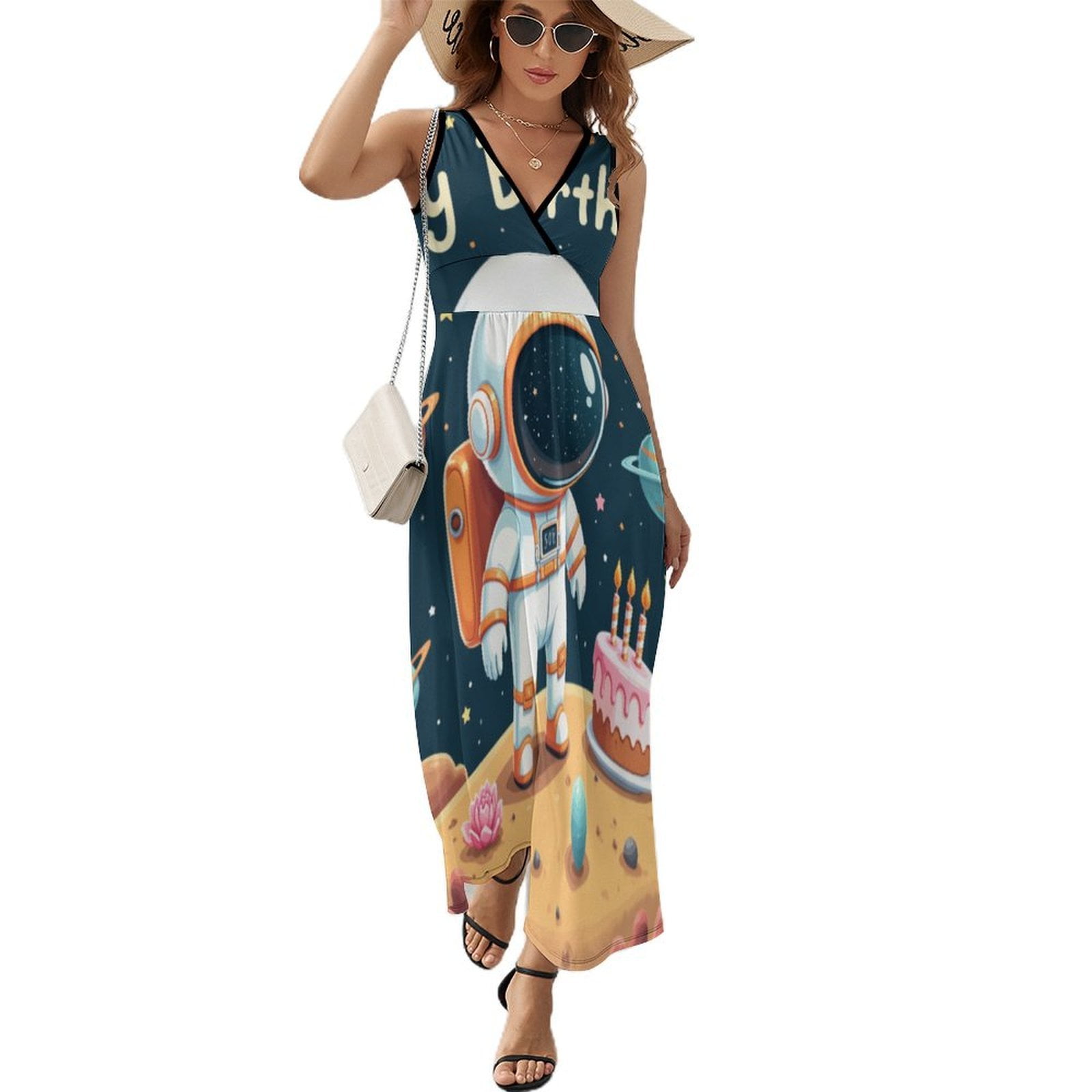Astronaut's Birthday in Outer Space Dress Summer Street Style Bohemia ...