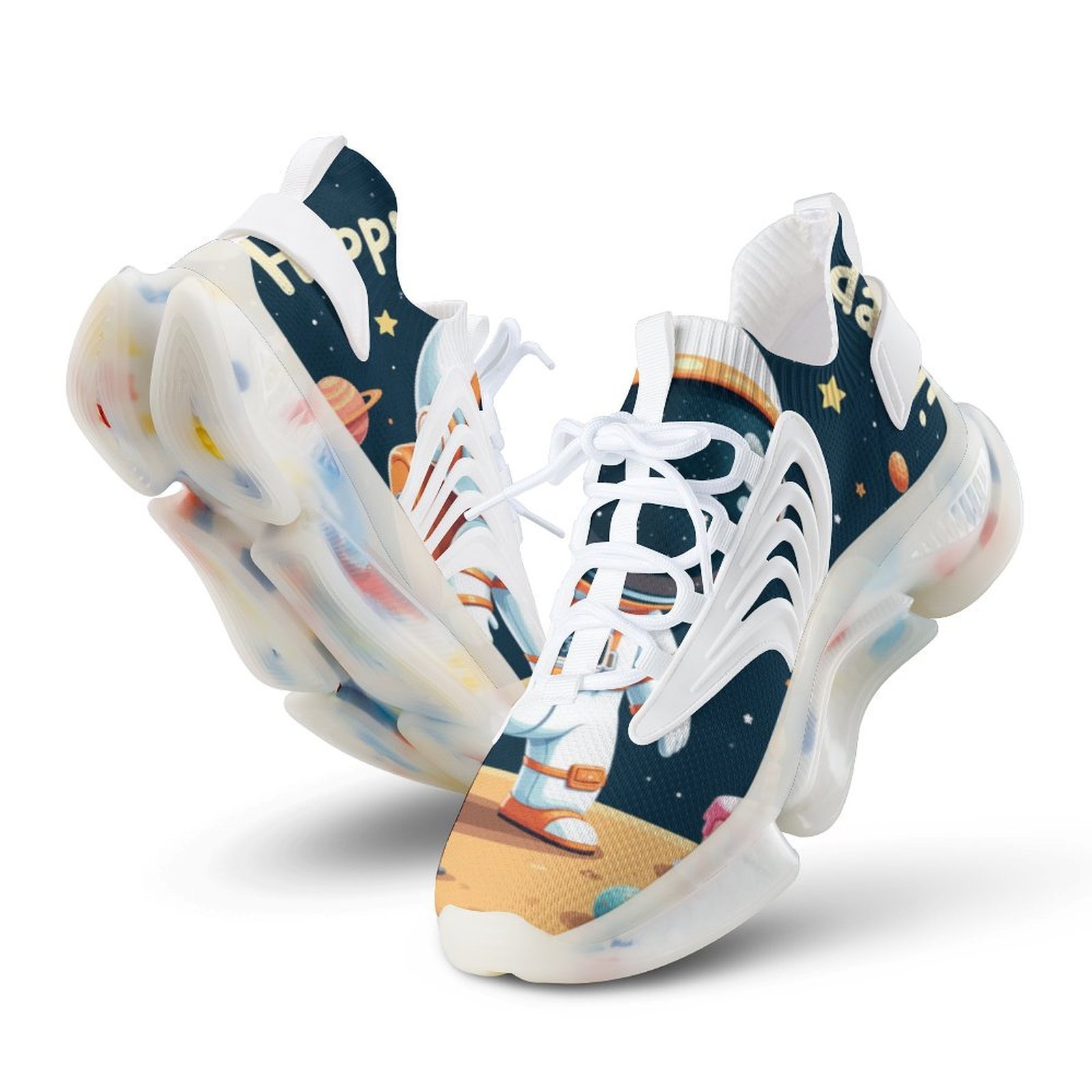 Astronaut's Birthday in Outer Space Walking Shoes for Men Woman ...