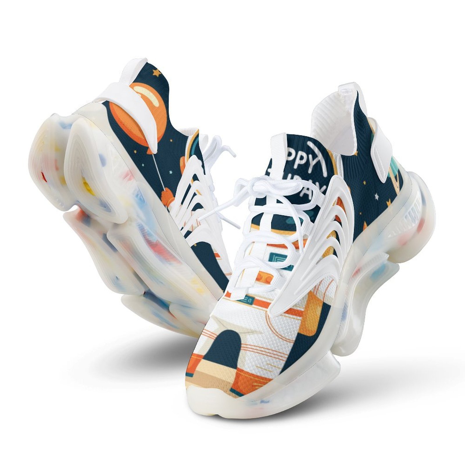 Astronaut's Birthday in Space Walking Shoes for Men Woman Lightweight ...