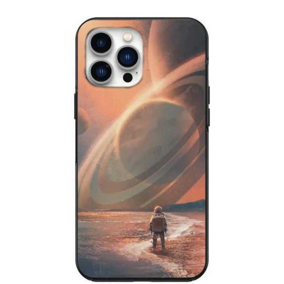 Astronaut's View of the Planet Saturn Themed Phone Case for 17 16 15 14 ...