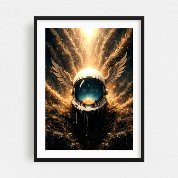 Astronaut with Wings - Digital Art Astronaut Surrealism Fantasy Space ...