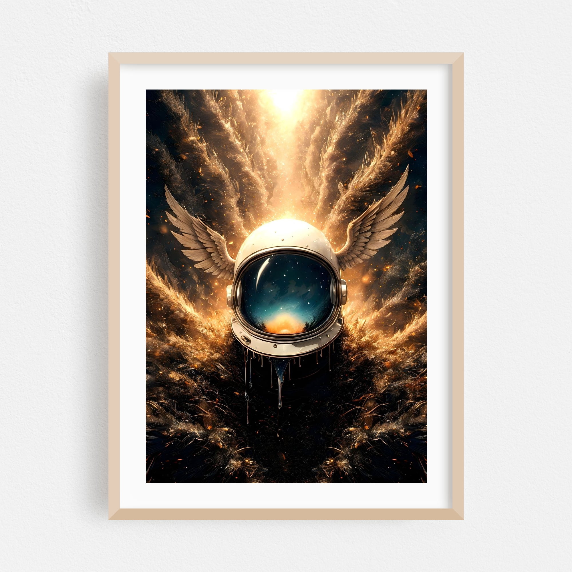 Astronaut with Wings - Digital Art Astronaut Surrealism Fantasy Space ...