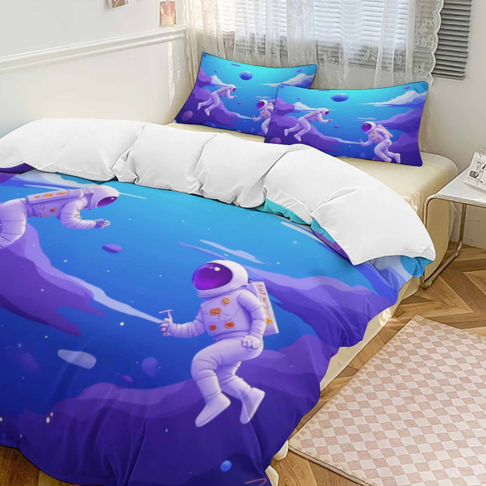 Astronauts Exploring Space Adventure 3D Duvet Cover Set Quilt Cover ...