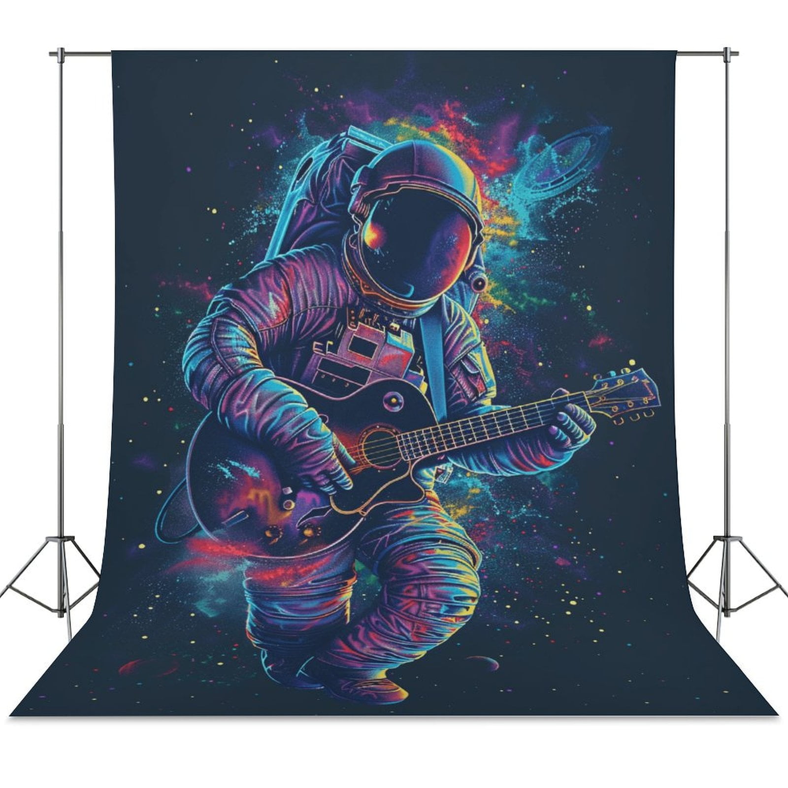 Astronauts Play Guitar in Space Backdrops for Photography for Party ...
