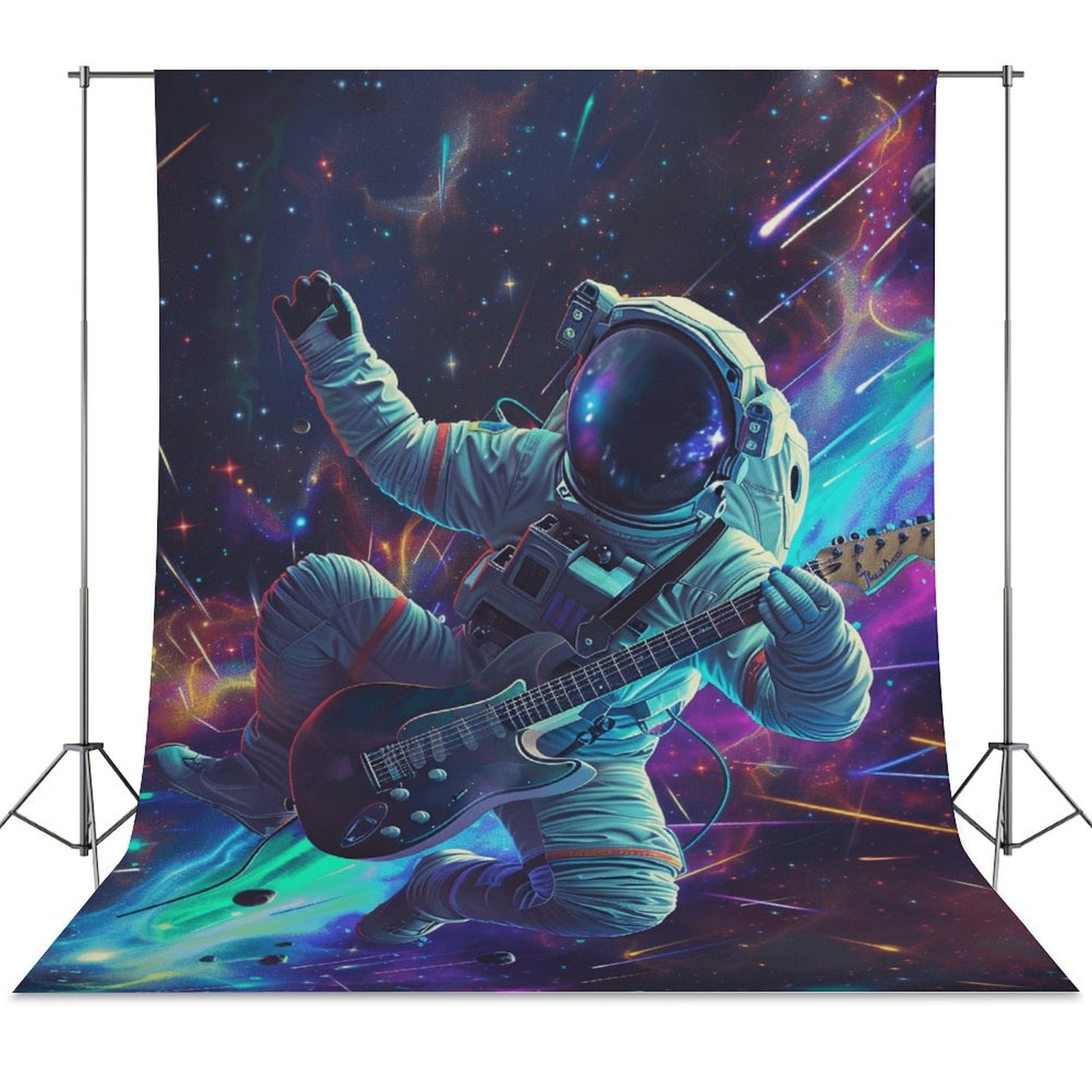 Astronauts Play Guitar in Space Backdrops for Photography for Party ...