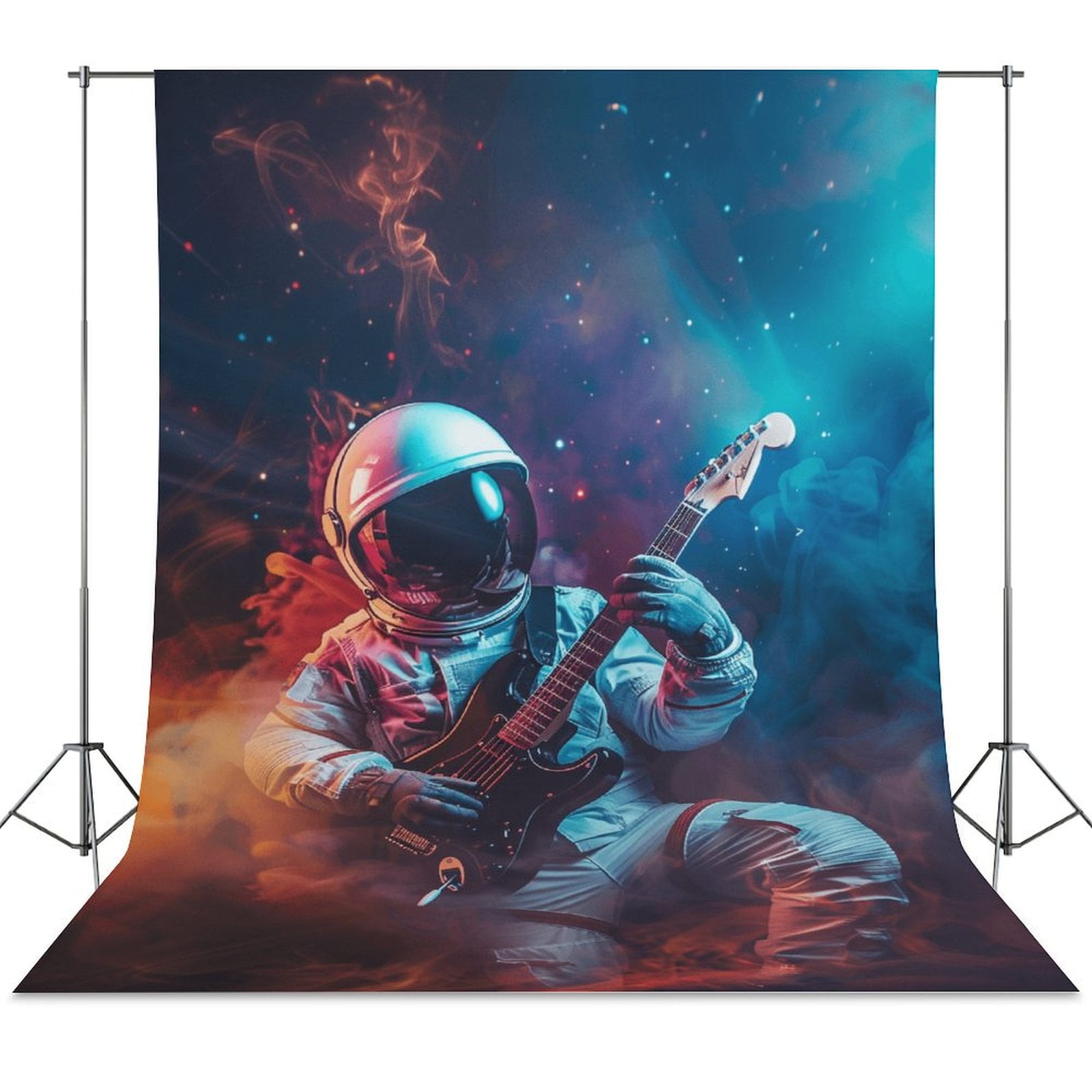 Astronauts Play Guitar in Space Backdrops for Photography for Party ...