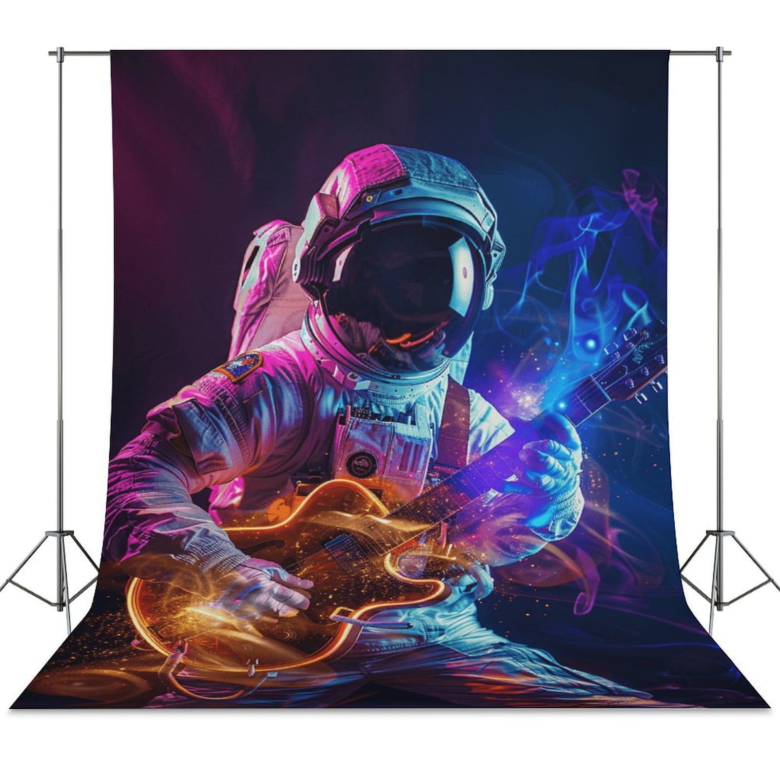 Astronauts Play Guitar in Space Backdrops for Photography for Party ...