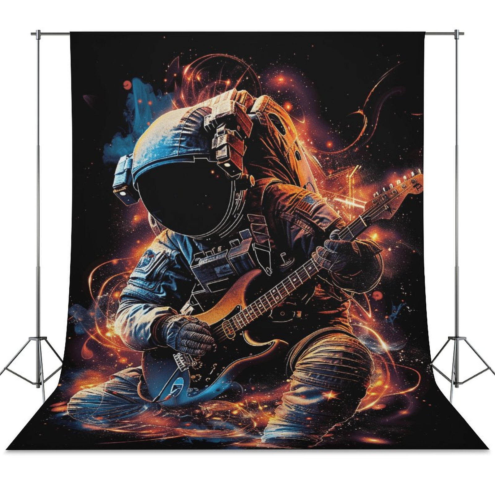 Astronauts Play Guitar in Space Backdrops for Photography for Party ...