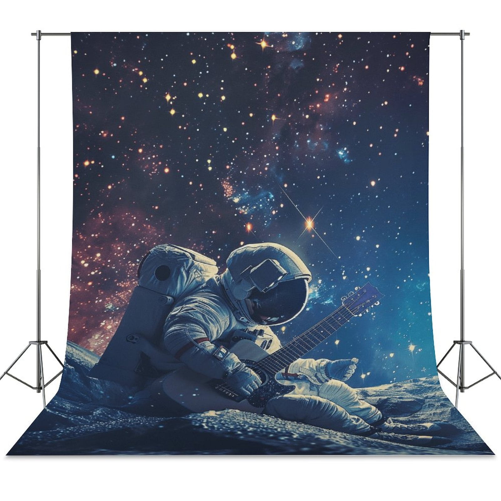 Astronauts Play Guitar in Space Backdrops for Photography for Party ...