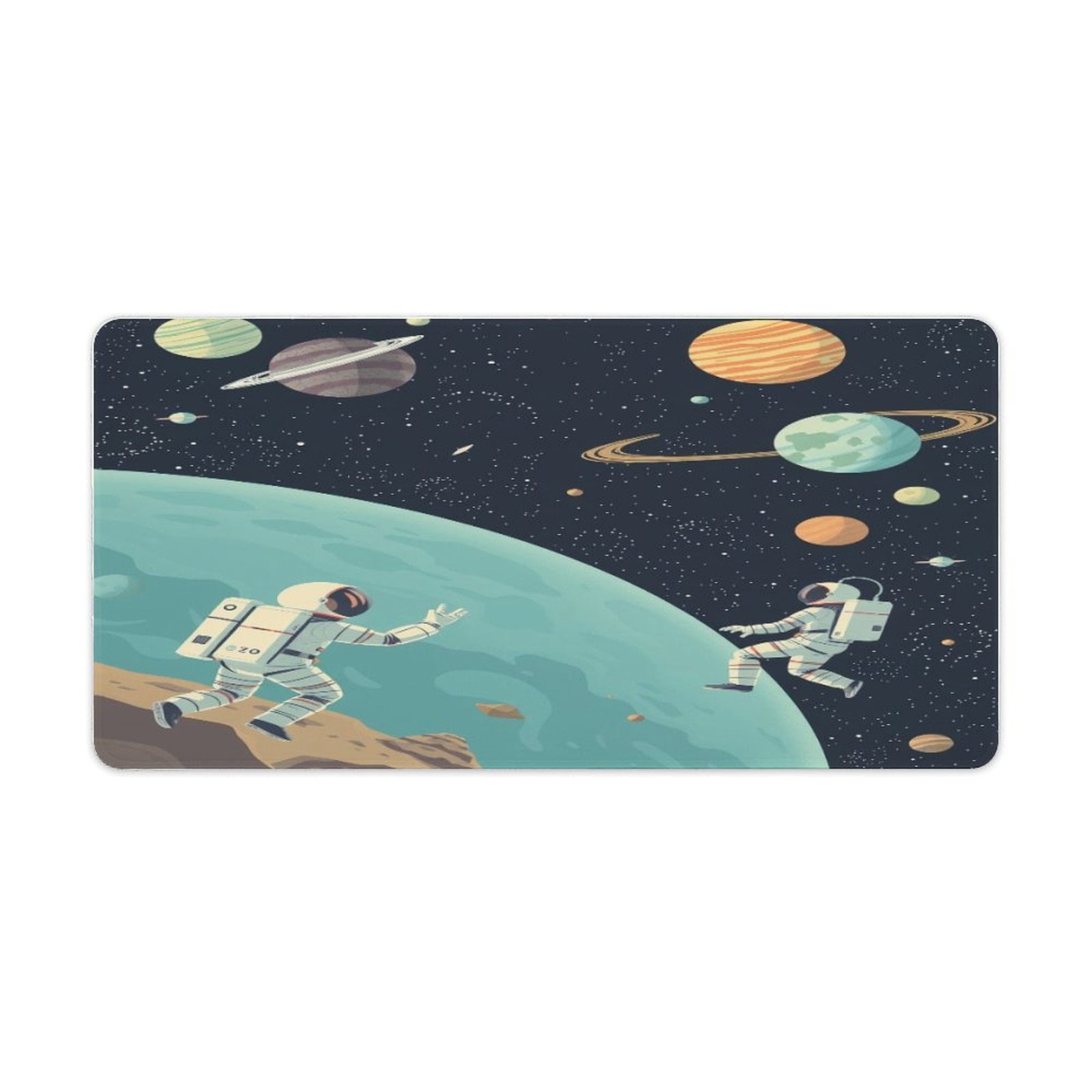 Astronauts Space Adventure Mouse Pad Gamer Keyboard Desk Mats Computer ...