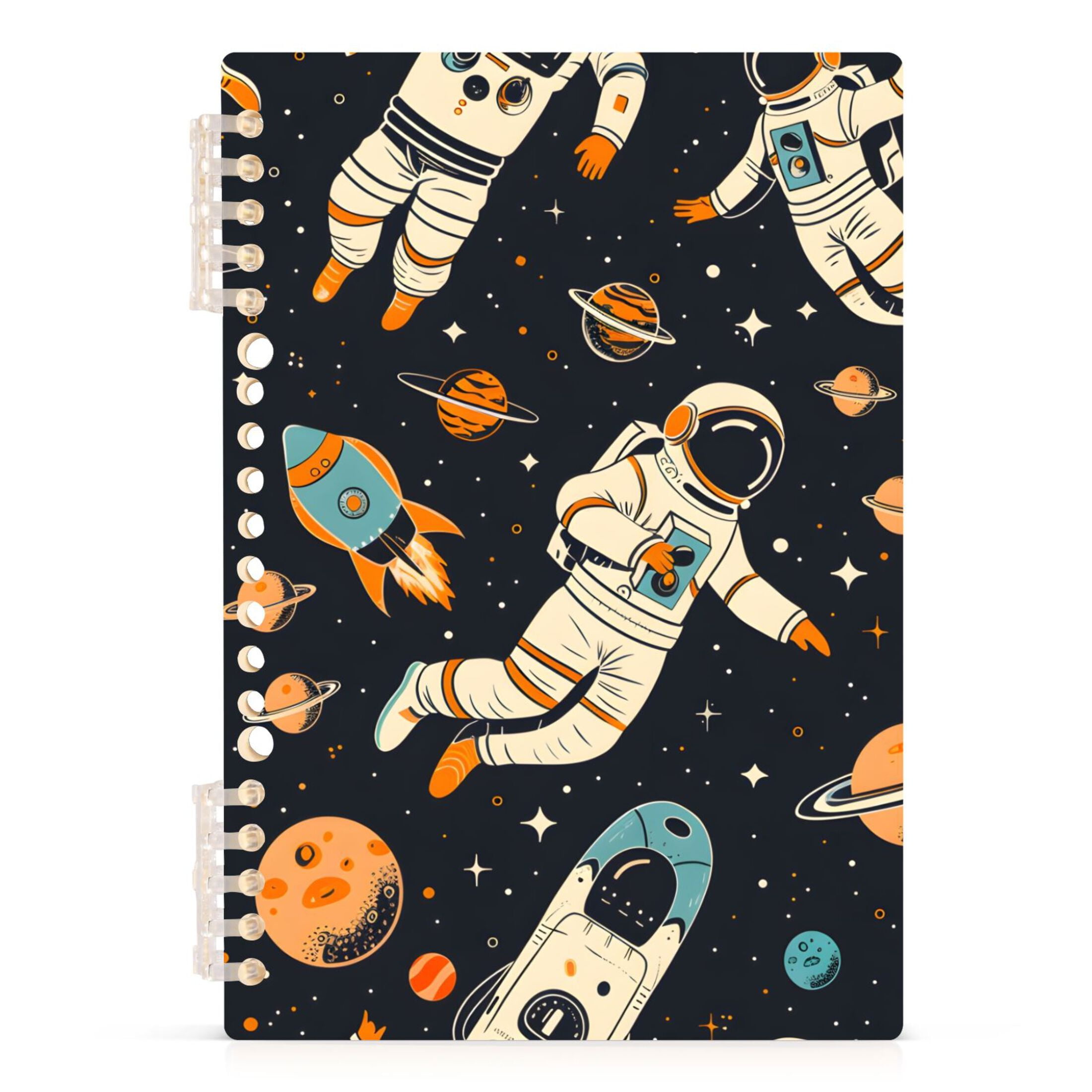 Astronauts Space Universe Planets Spiral Journal Notebook College Ruled ...