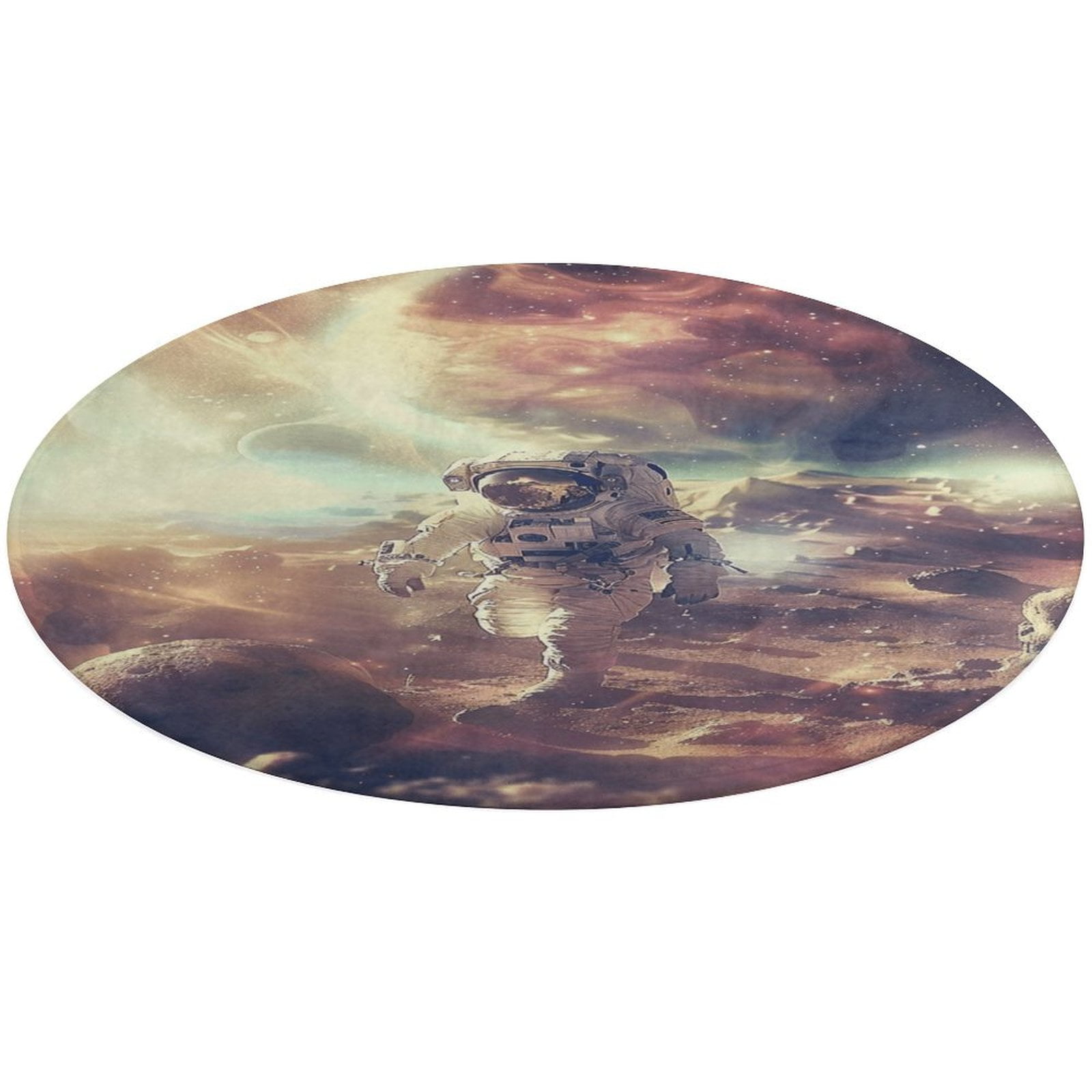 Astronauts in Space Washable Round Rug -Circle Area Rugs for Nursery ...