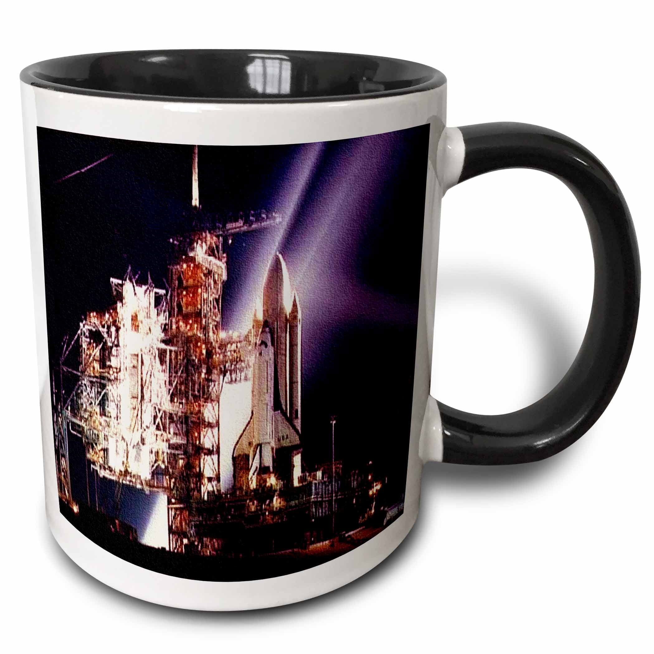 Astronauts and Rockets - Space Shuttle Launching 11oz Two-Tone Black ...