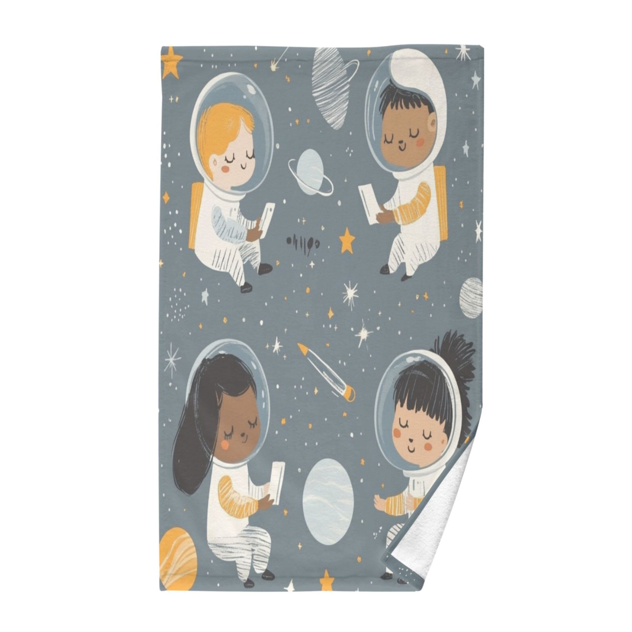 Astronauts in Space ArtBath Towel 100% Cotton Soft Thick High ...