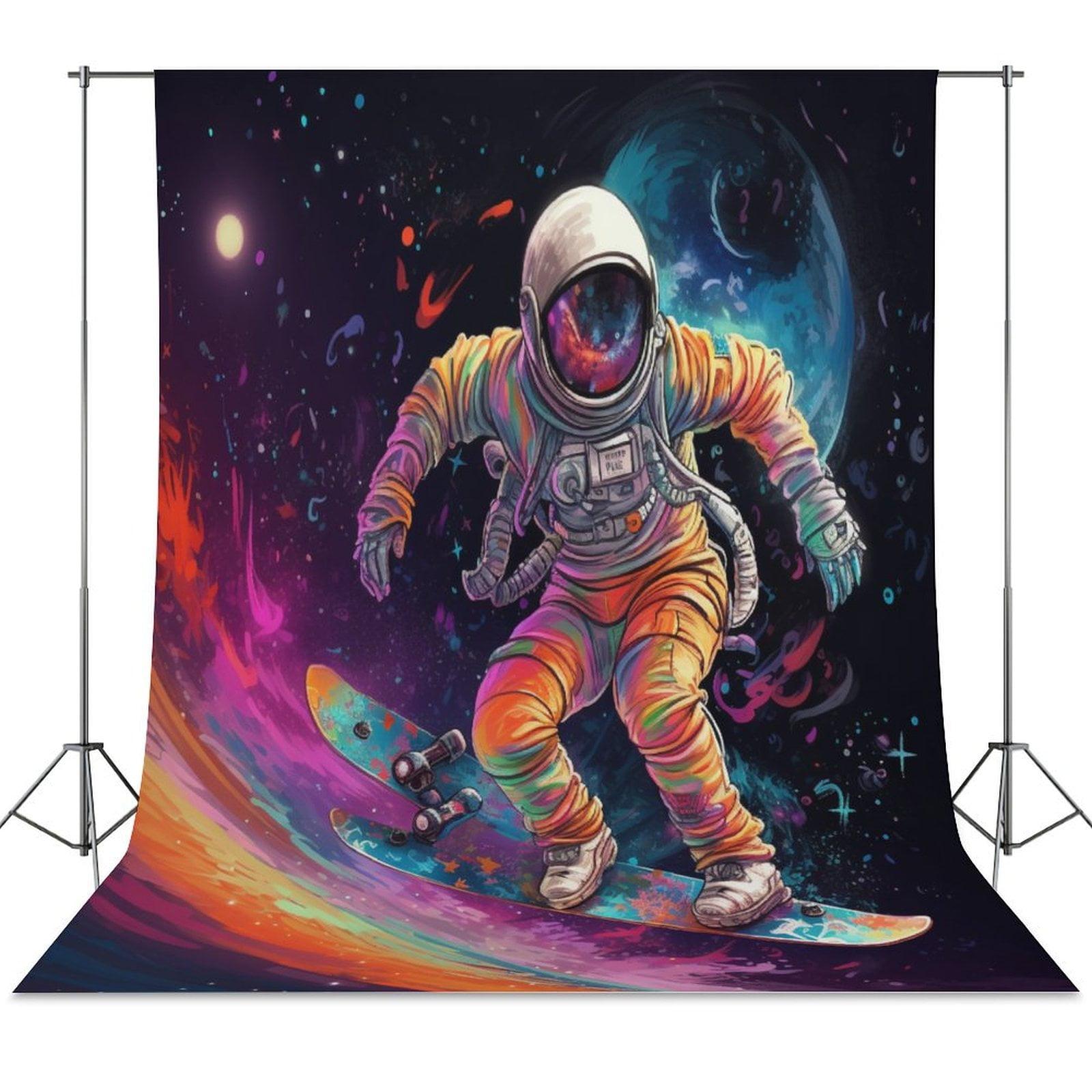 Astronauts in Space Backdrops for Photography Kids Adult Photo Booth ...