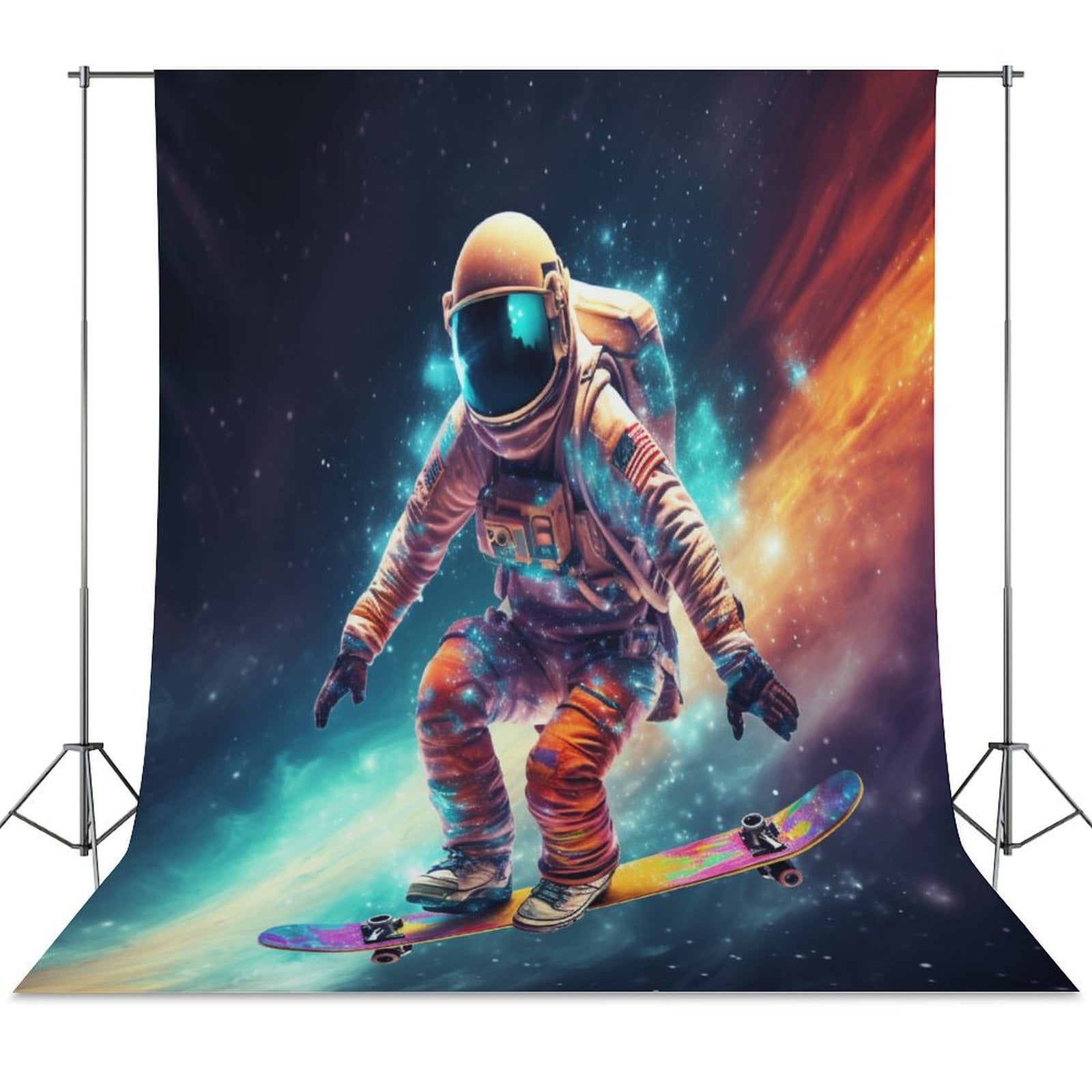 Astronauts in Space Backdrops for Photography Kids Adult Photo Booth ...